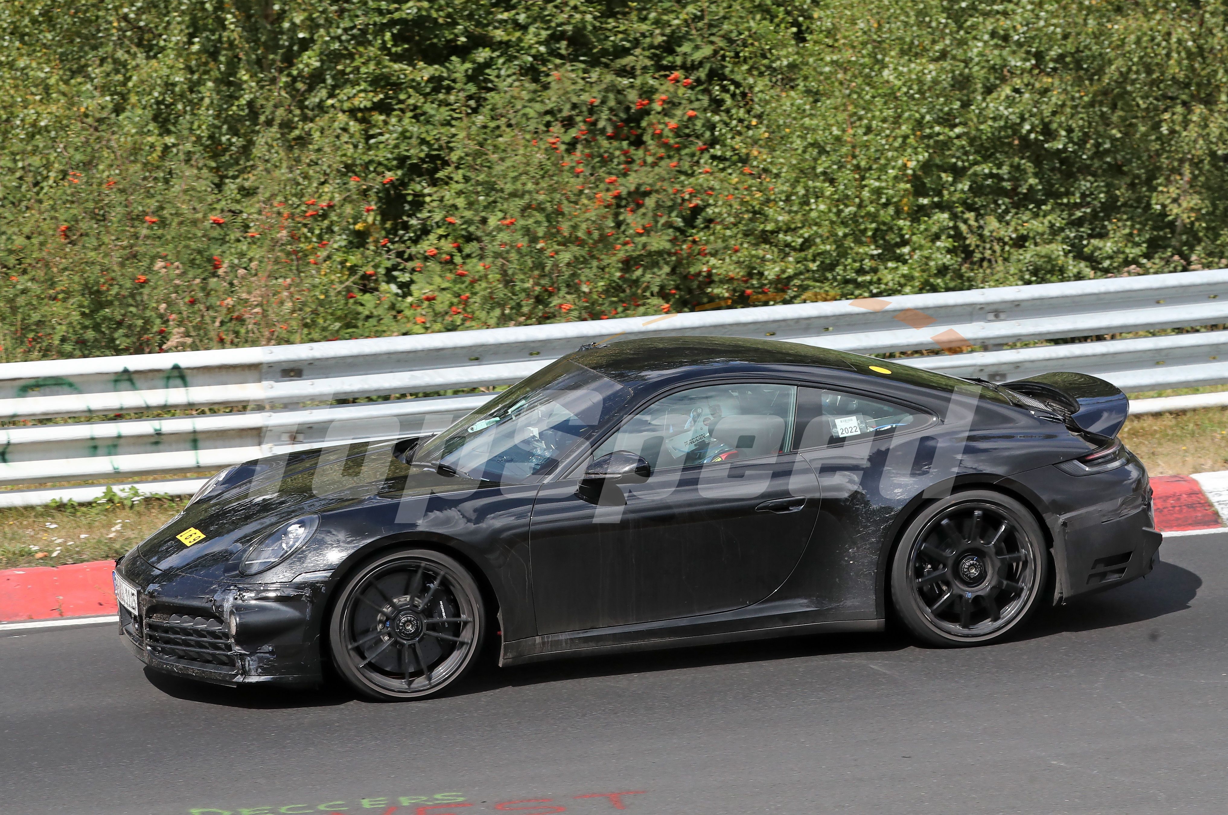 Spy Shots: An Early Look at the 2023 Porsche 911 GTS Hybrid