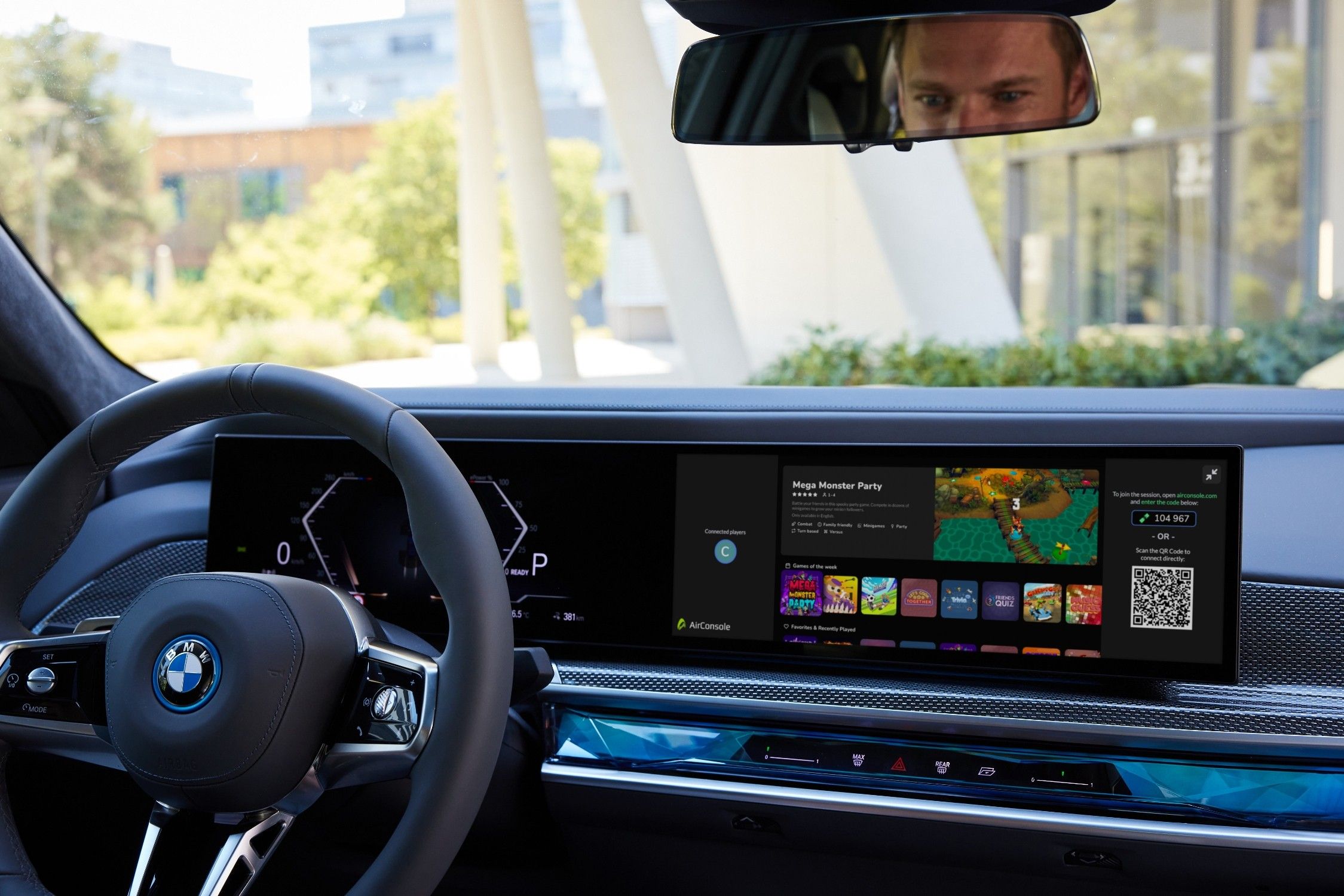 BMW and AirConsole Partnership Allows for In-Car Gaming with iDrive 8