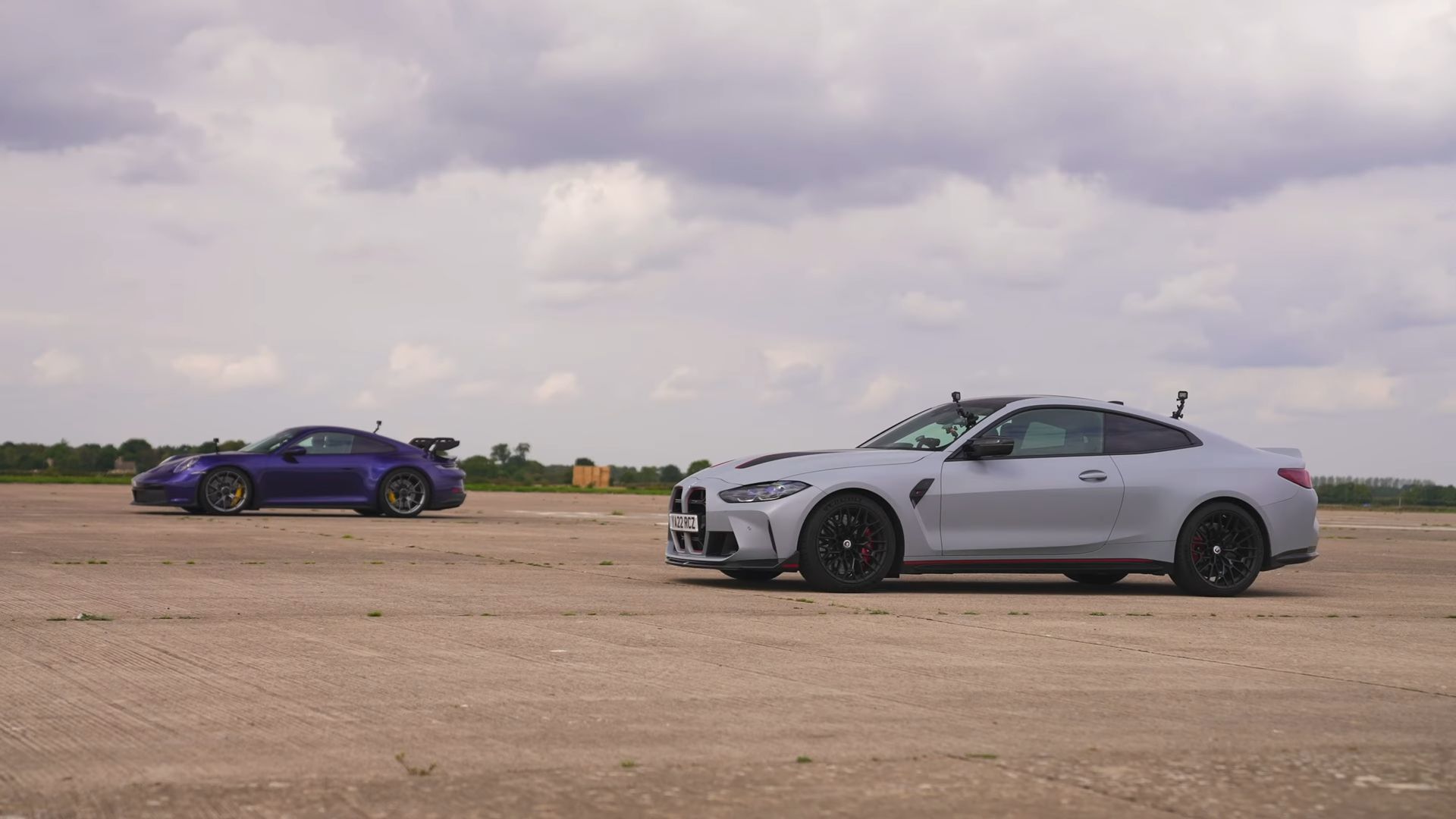 Watch a BMW M4 CSL go Head-to-Head with the Porsche 911 GT3