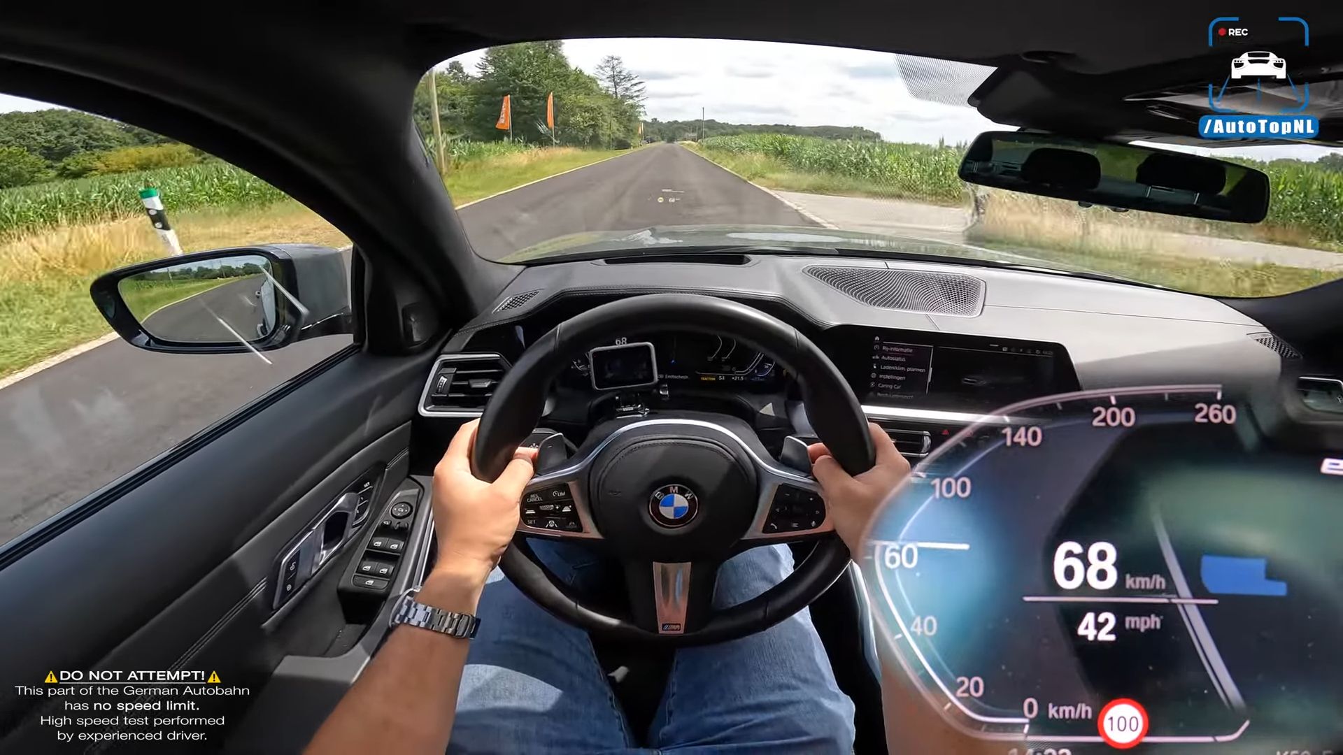 Watch This Tuned 420HP BMW 330e go all out on the Autobahn