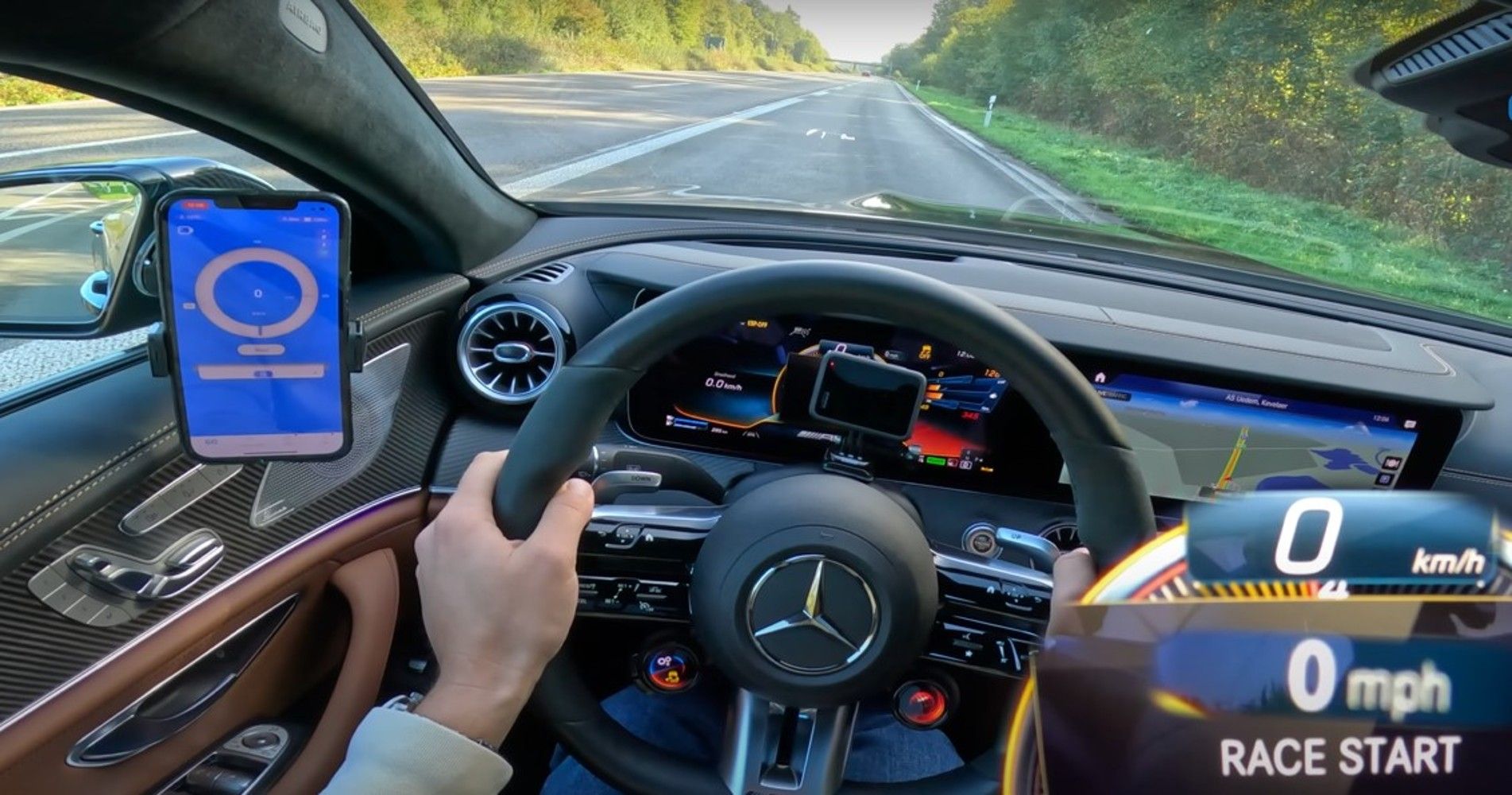 A Mercedes-AMG GT 63S E Hits Nearly 200-MPH In A White-Knuckle Autobahn Run