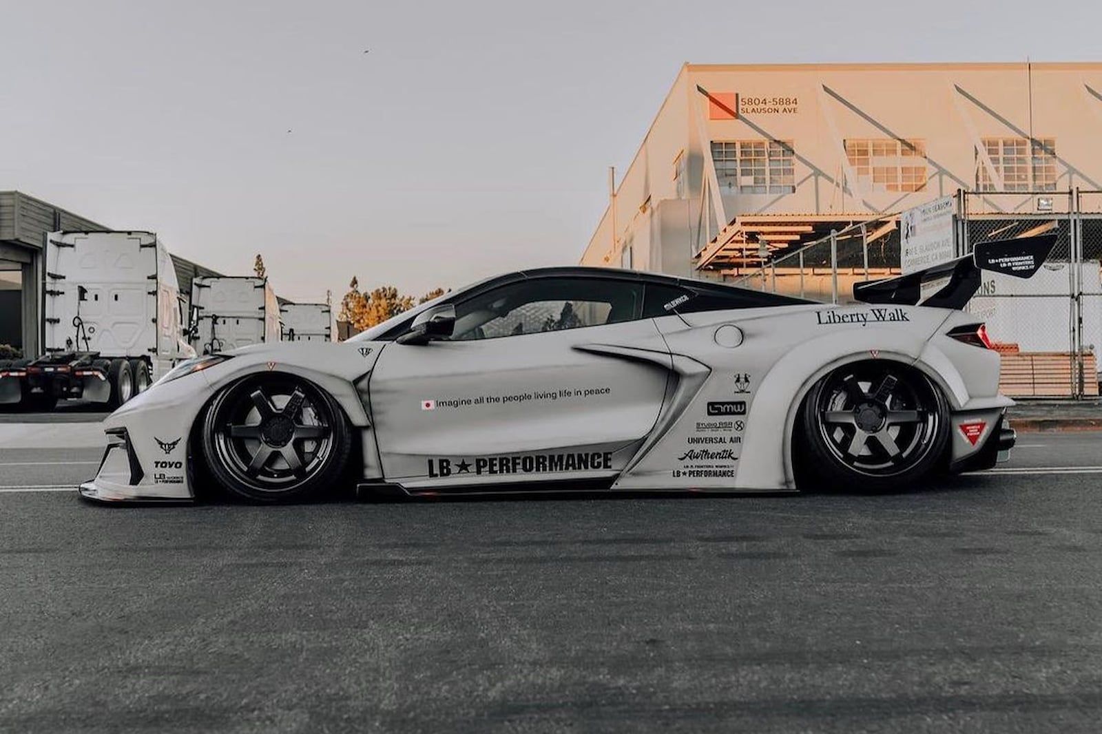 Liberty Walk Introduces Striking Chevy C8 Corvette Body Kit