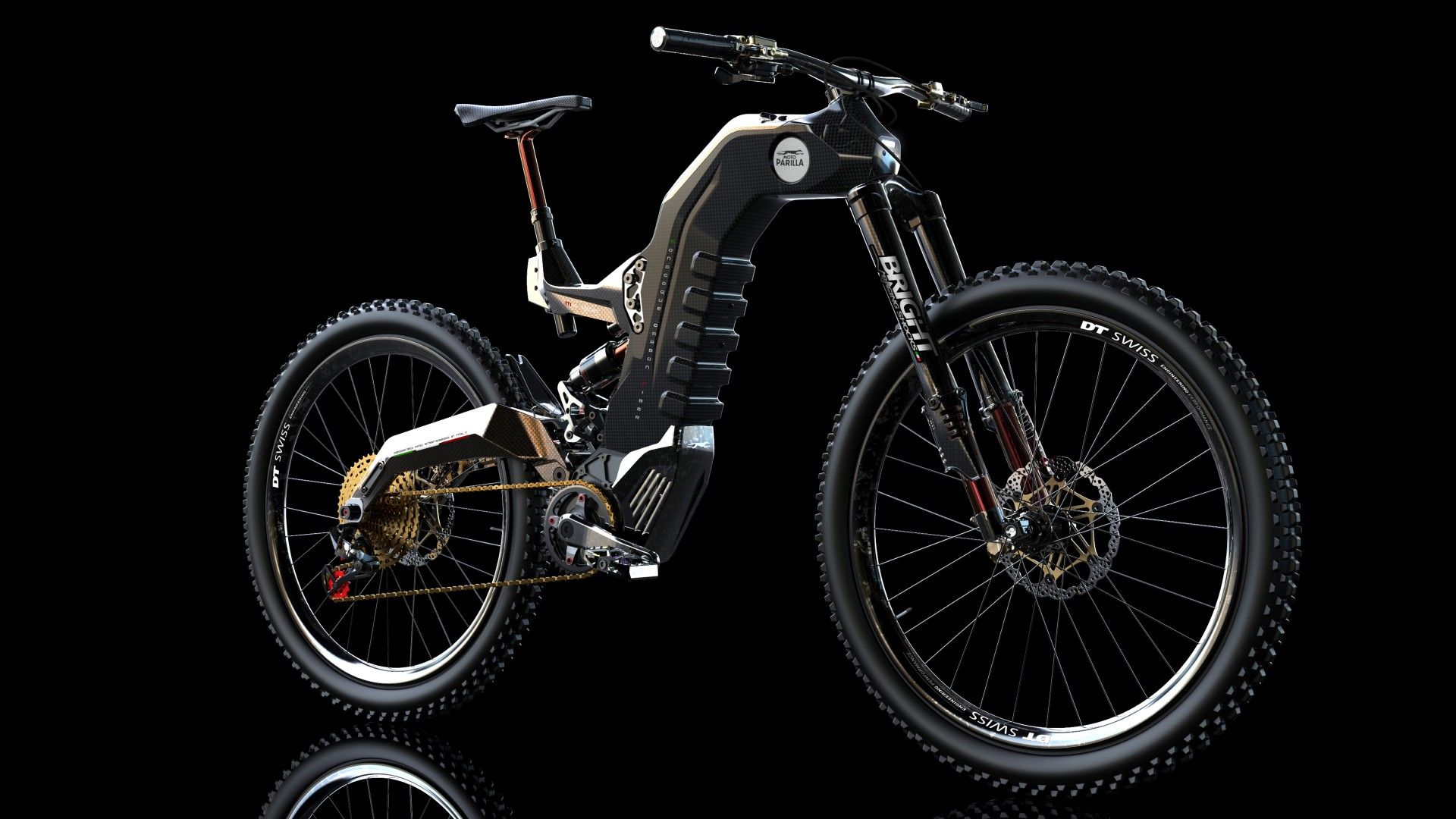 The Moto Parilla Tricolore Electric Bike Boasts More Carbon Fiber Than ...
