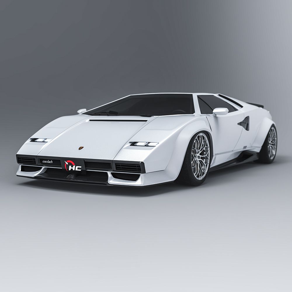 Lamborghini Countach Rendering Illustrates An Even More Striking Raging ...