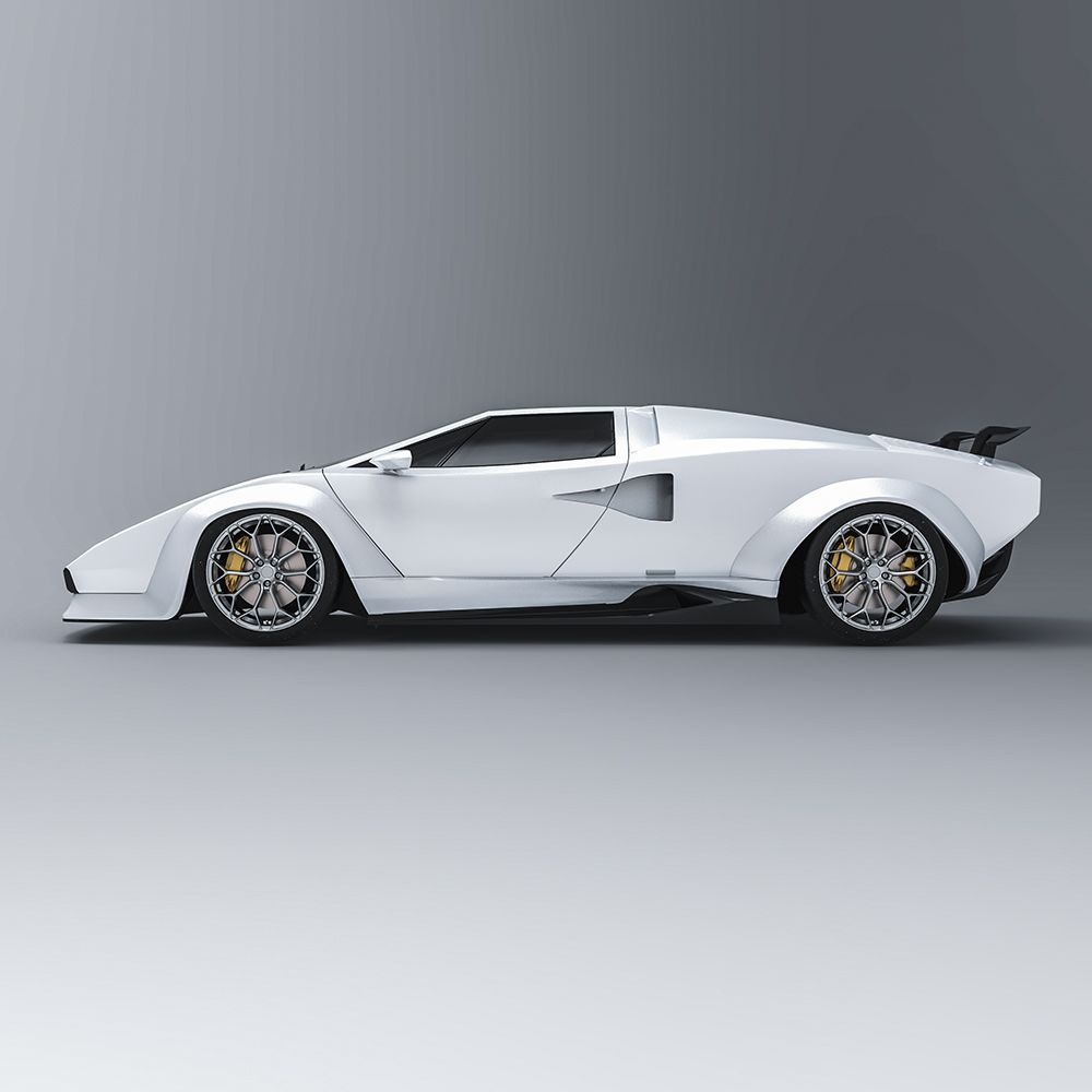 Lamborghini Countach Rendering Illustrates An Even More Striking Raging ...