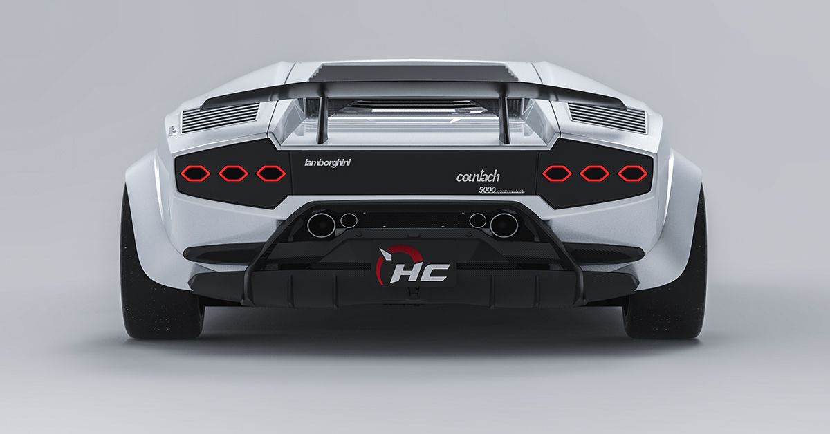 Lamborghini Countach Rendering Illustrates An Even More Striking Raging ...