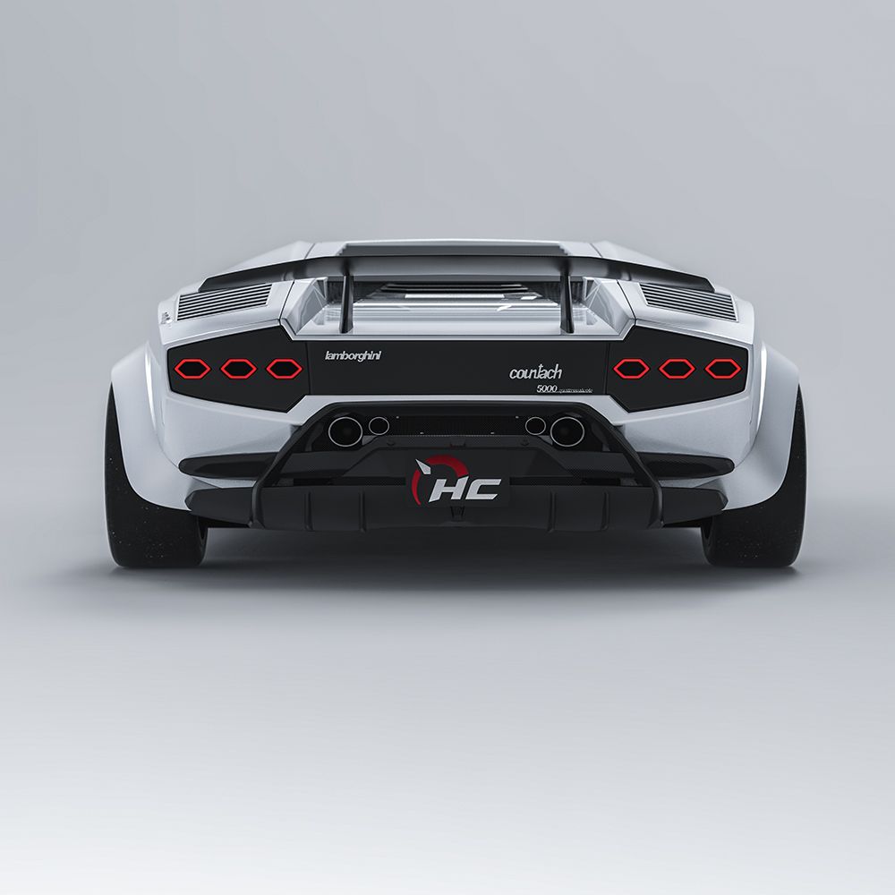 Lamborghini Countach Rendering Illustrates An Even More Striking Raging ...