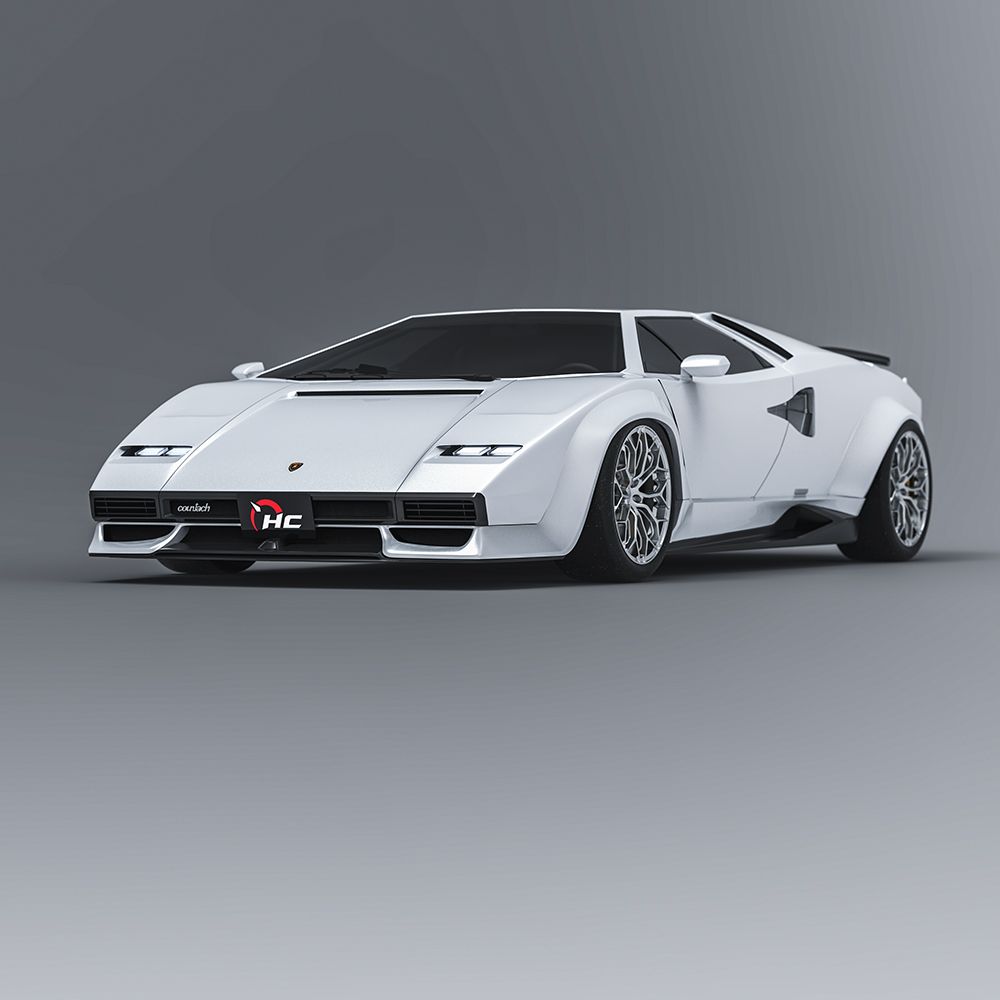 Lamborghini Countach Rendering Illustrates An Even More Striking Raging ...