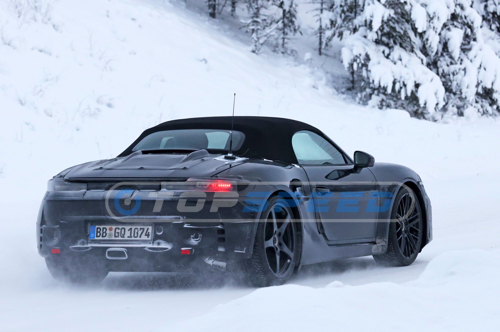Spy Shots: An Early Look At The 2025 Porsche 718 Boxster EV