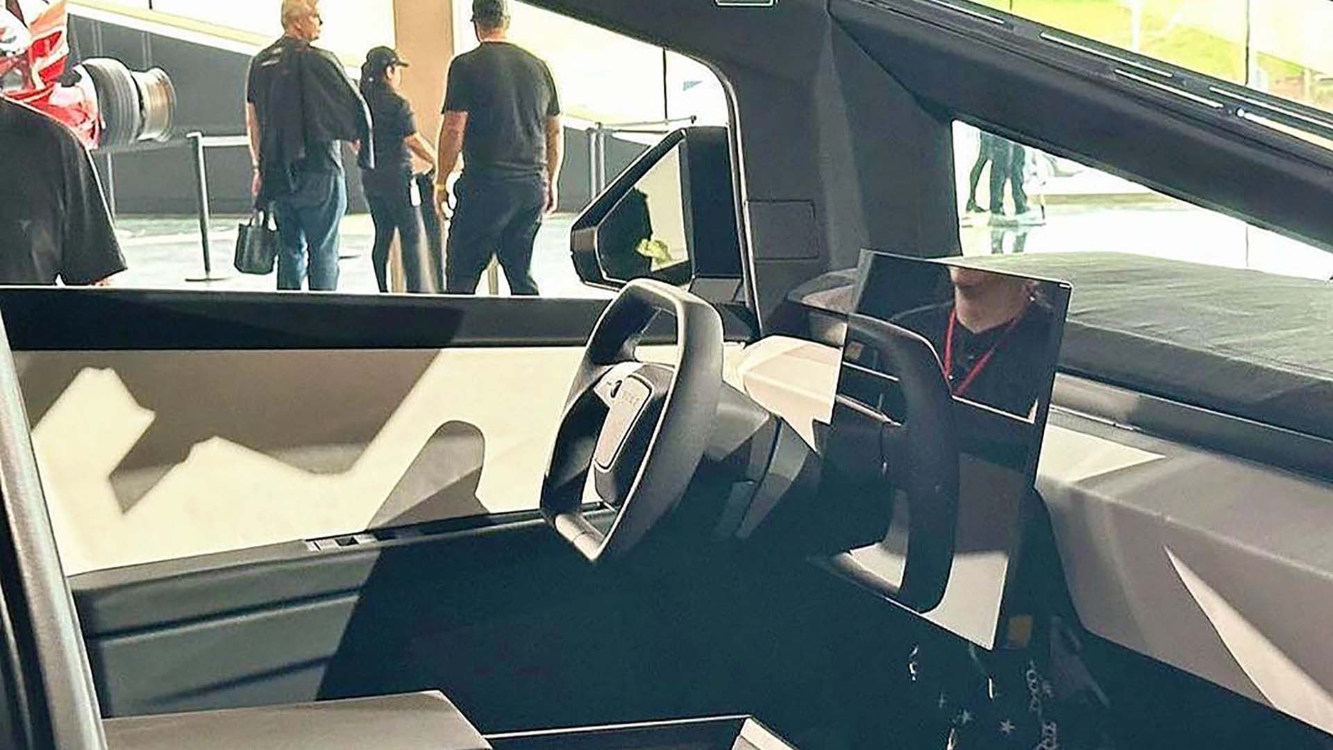 Scoop! Here's Your First Look At The Tesla Cybertruck's Interior!