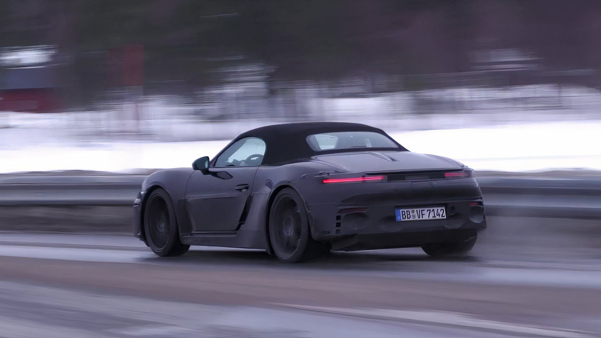 2025 Porsche 718 Boxster EV Spy Shots