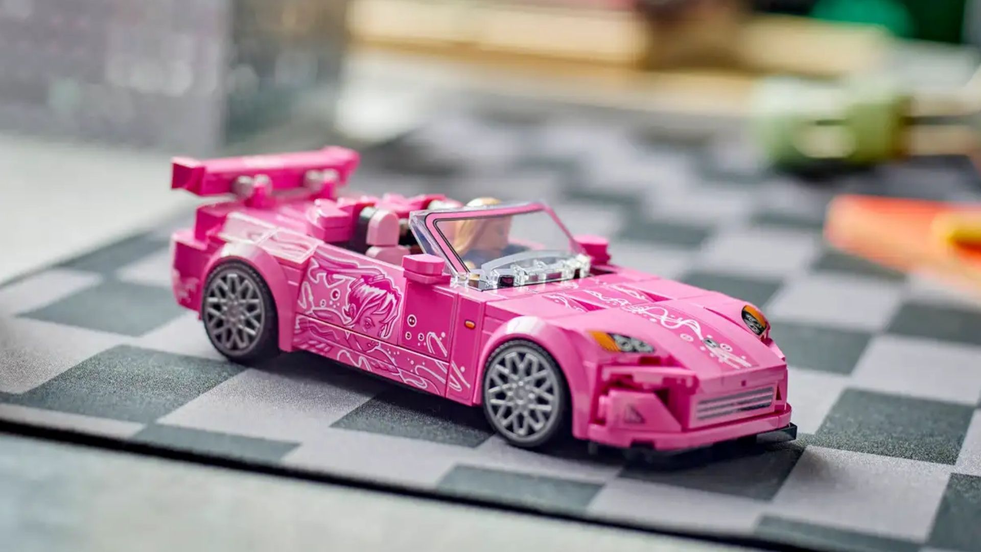 Check Out This Bright Pink Honda S2000 From 2 Fast 2 Furious As A Lego Kit