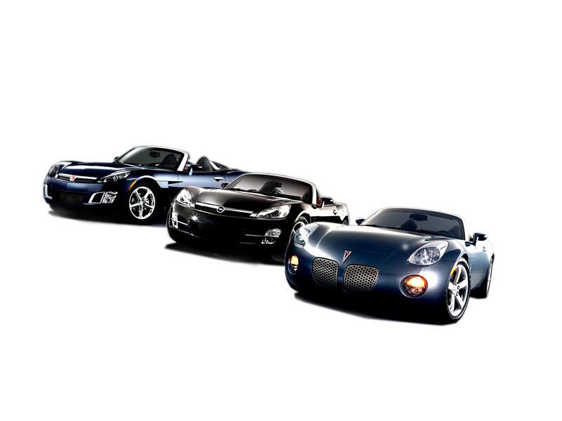 GM just had roadster triplets: Pontiac Solstice, Saturn Sky, Opel GT