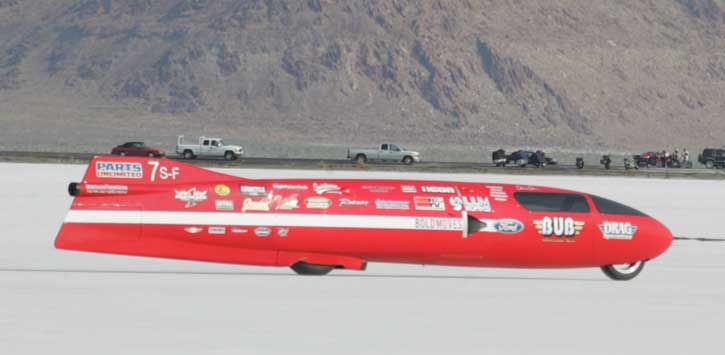 BUB Streamliner Sets new Land Speed World Record