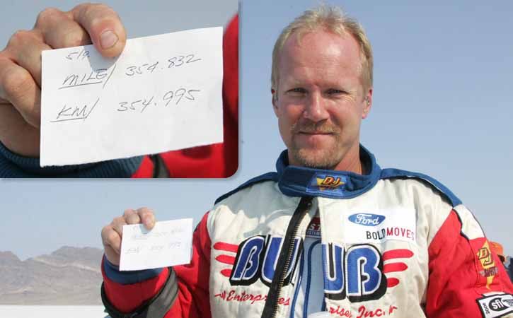 BUB Streamliner Sets new Land Speed World Record