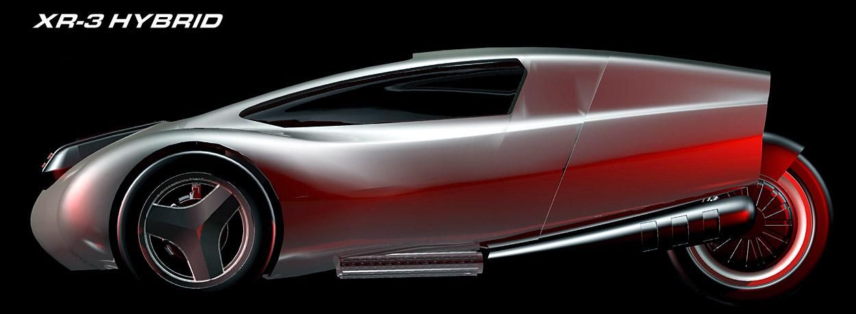 The XR-3 Hybrid - A Three-Wheel Super-Mileage Plug-In Hybrid Vehicle