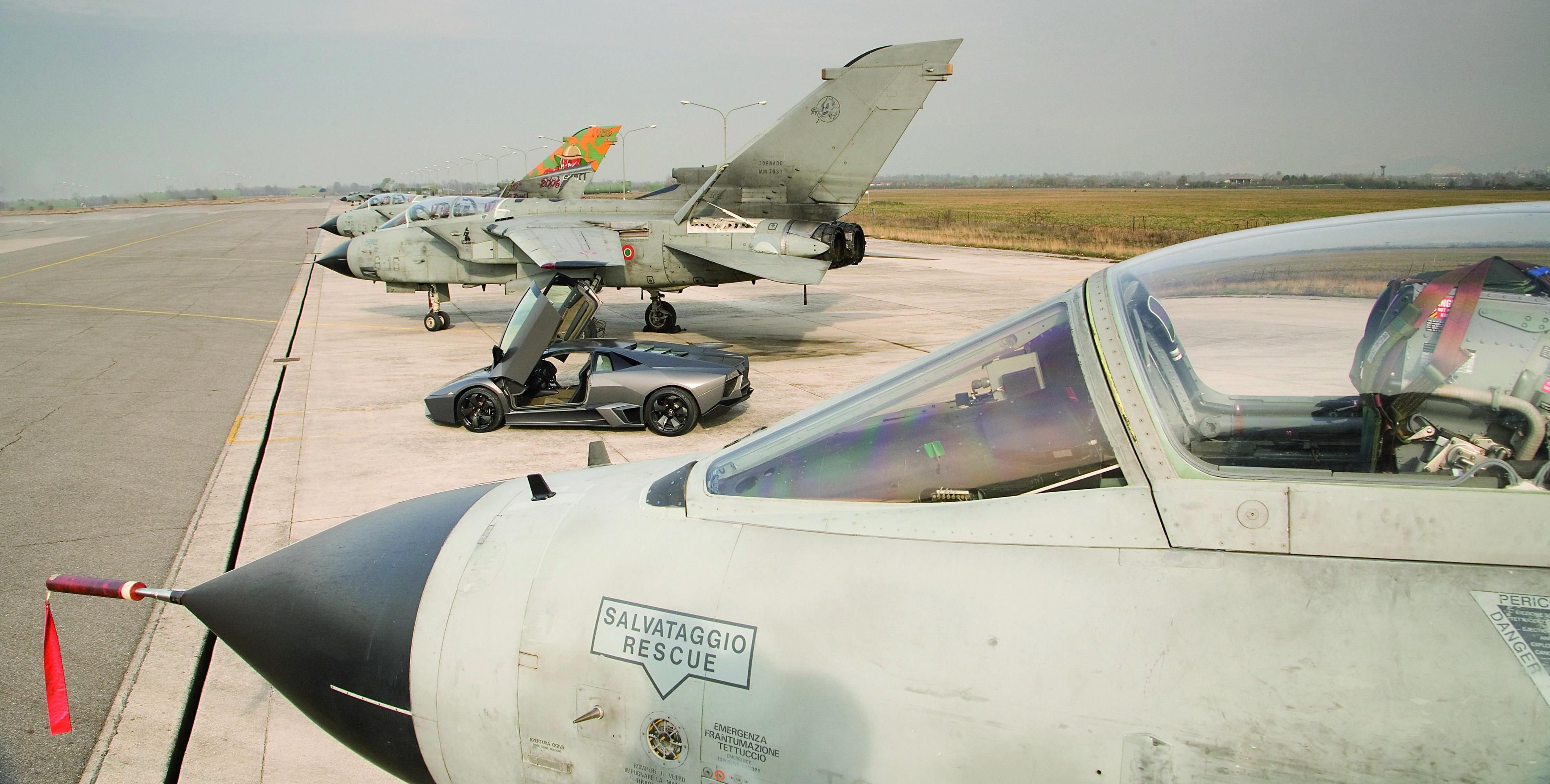 Lamborghini Reventon vs. Fighter Jet
