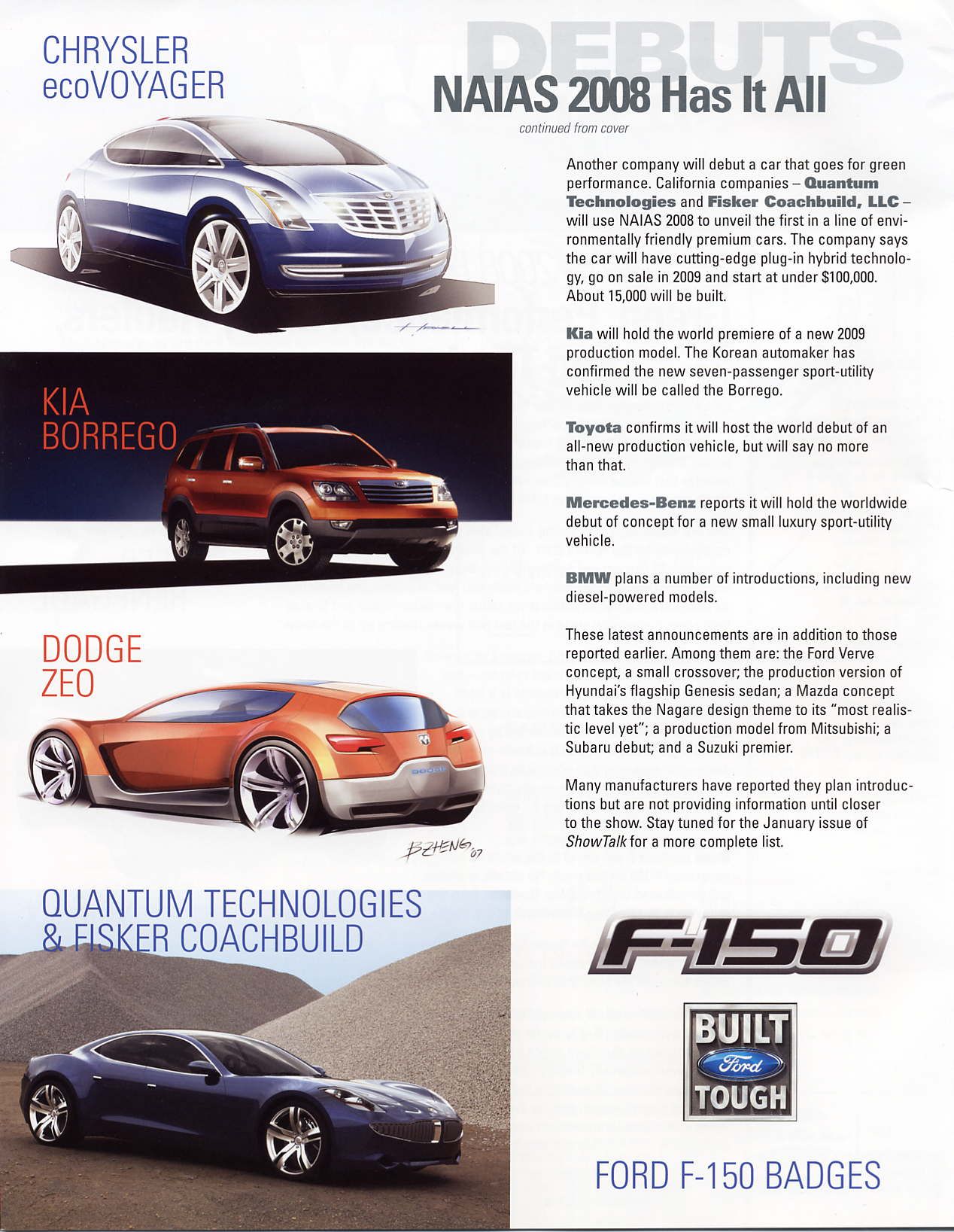 2008 Detroit Auto Show poster debuts
