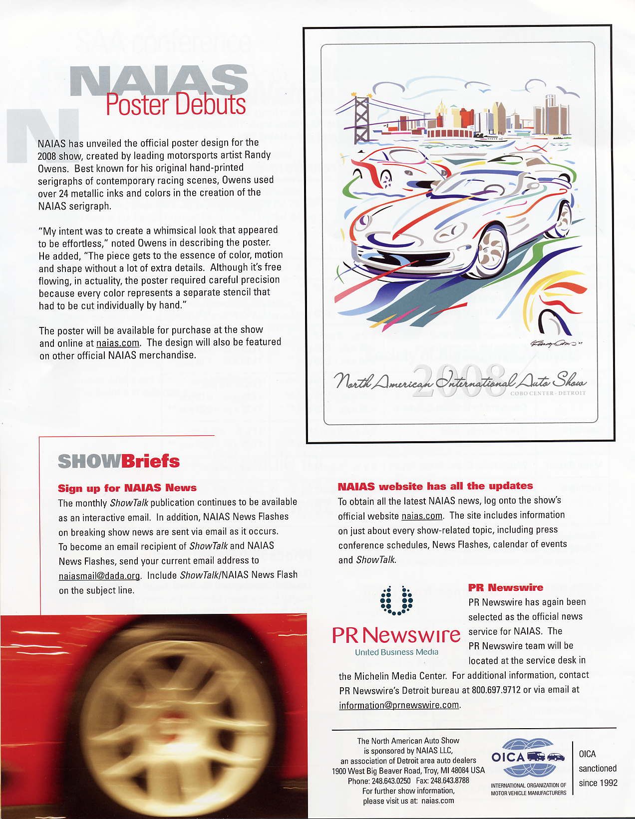 2008 Detroit Auto Show poster debuts