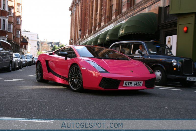 Pink Lamborghini Gallardo Superleggera
