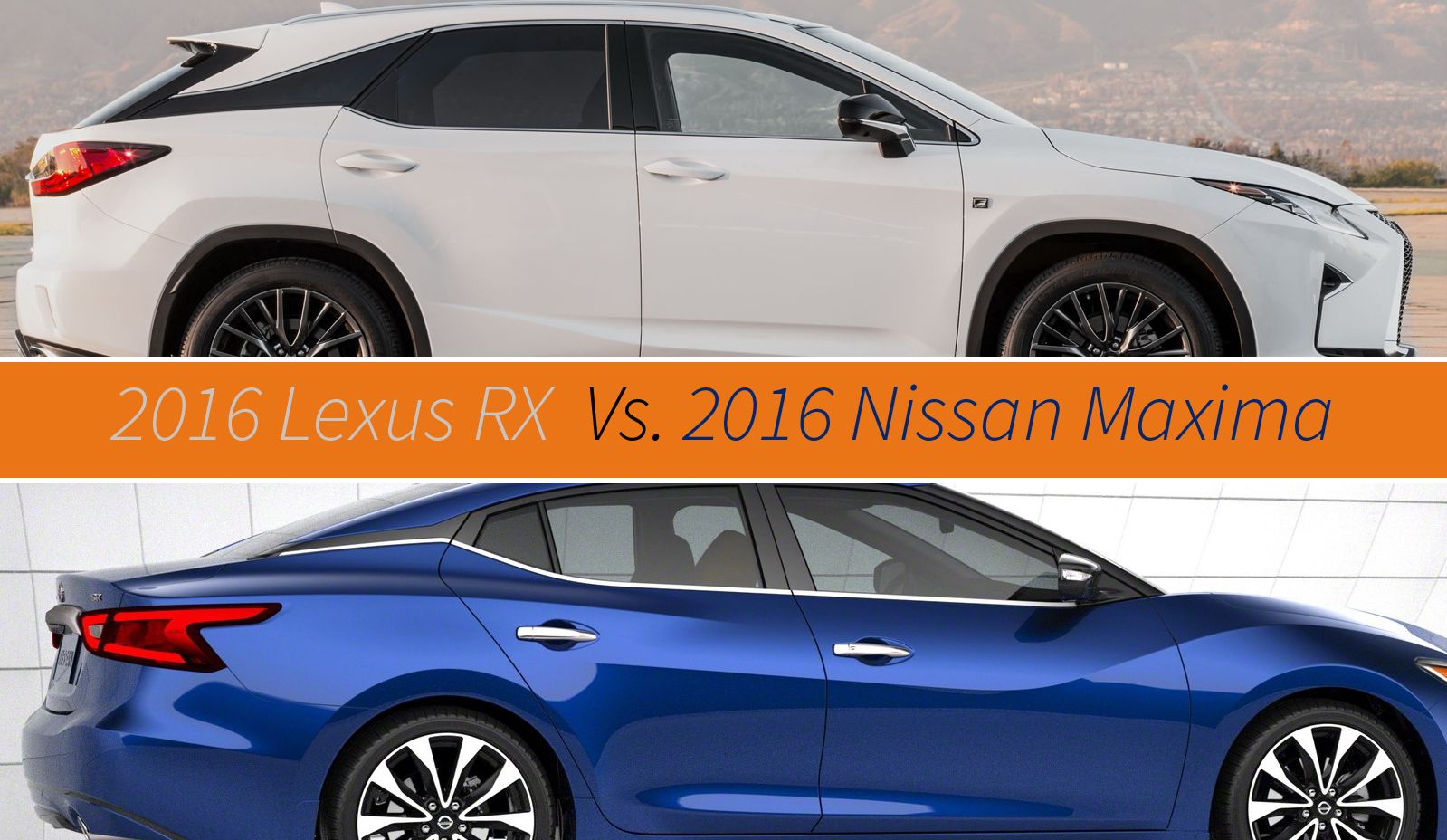 C-Pillar Design Comparison: Lexus RX Vs. Nissan Maxima