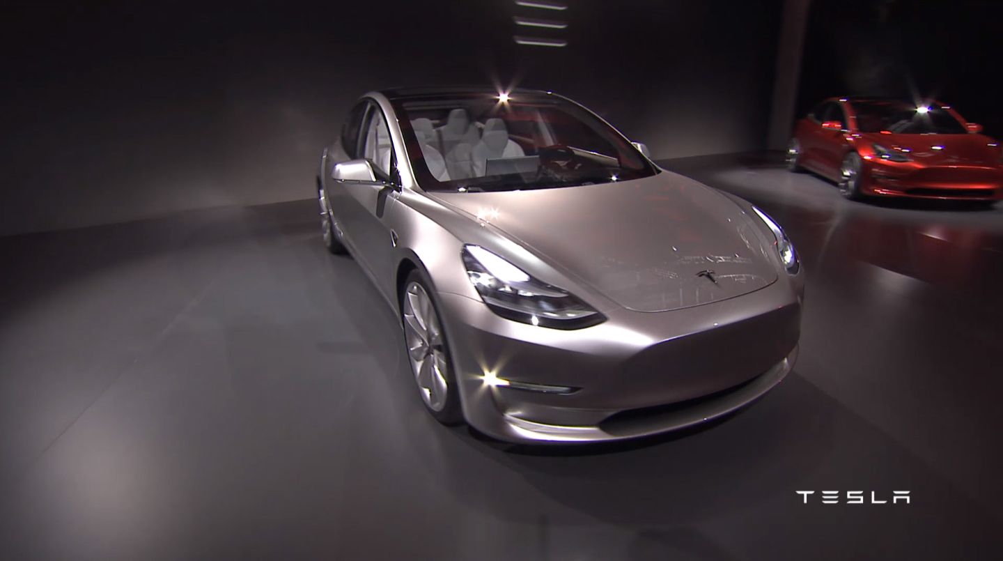 Tesla Model 3 Unveiled