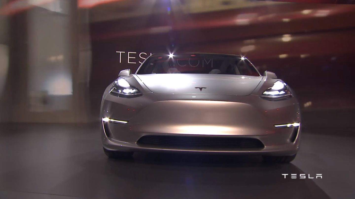 Tesla Model 3 Unveiled