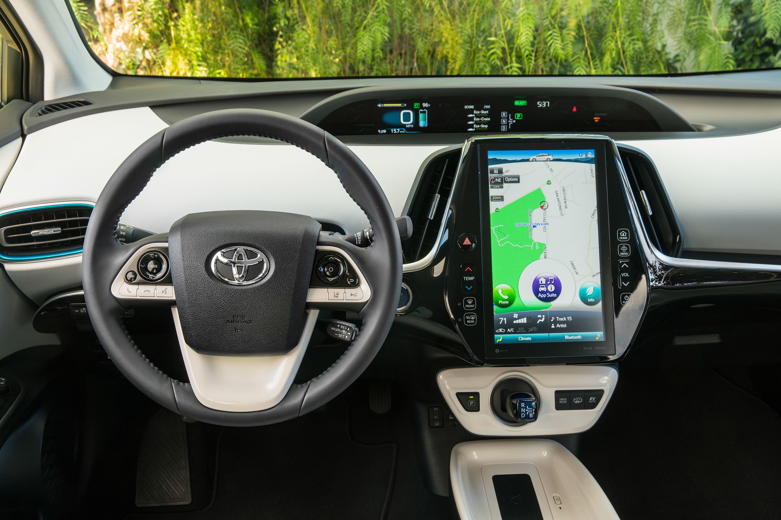 2017 Prius Prime Offers Fancy Interior Tech And Lots Of Miles