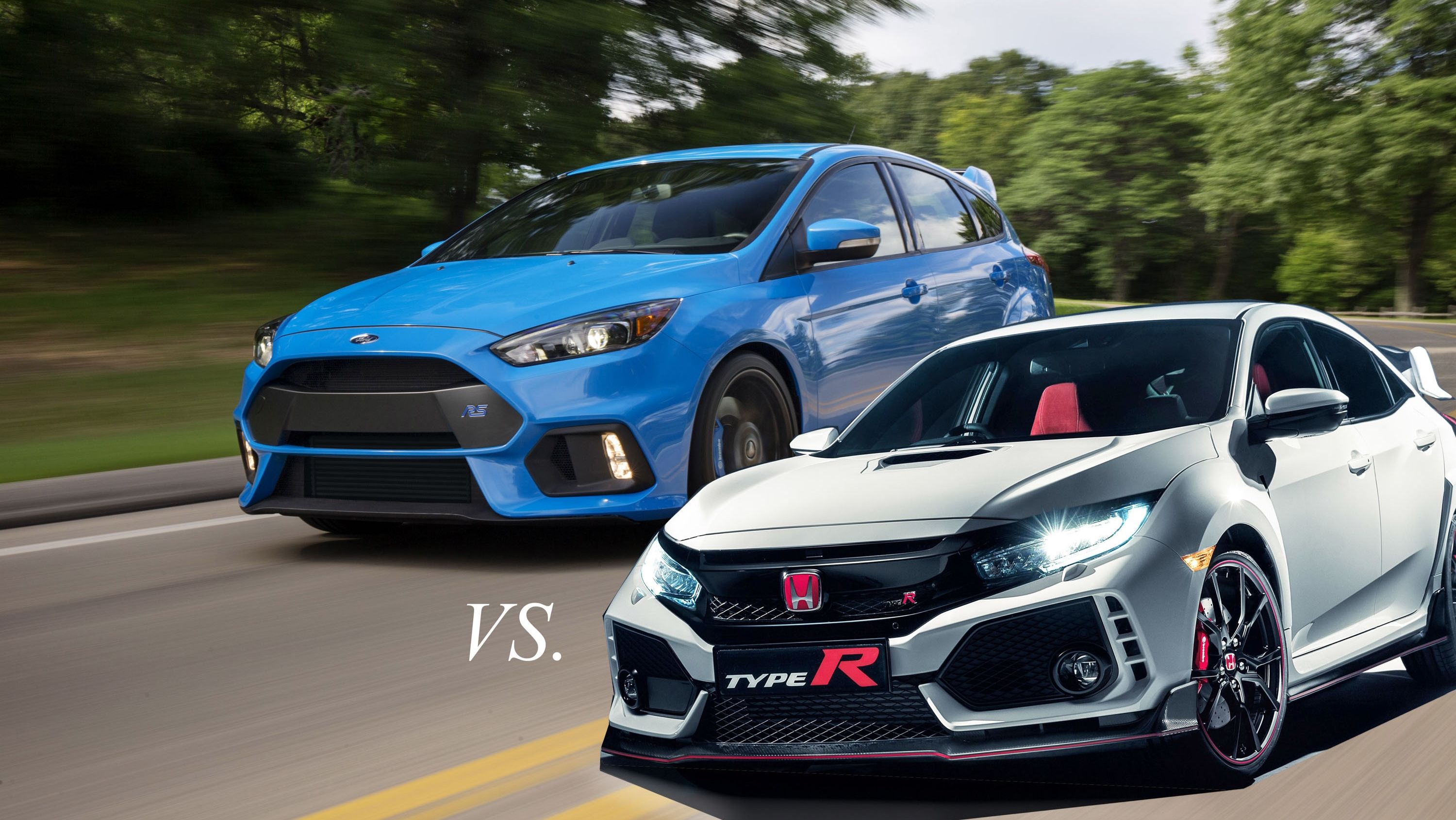 Hot Hatch Shakedown – Honda Civic Type R Vs. Ford Focus RS