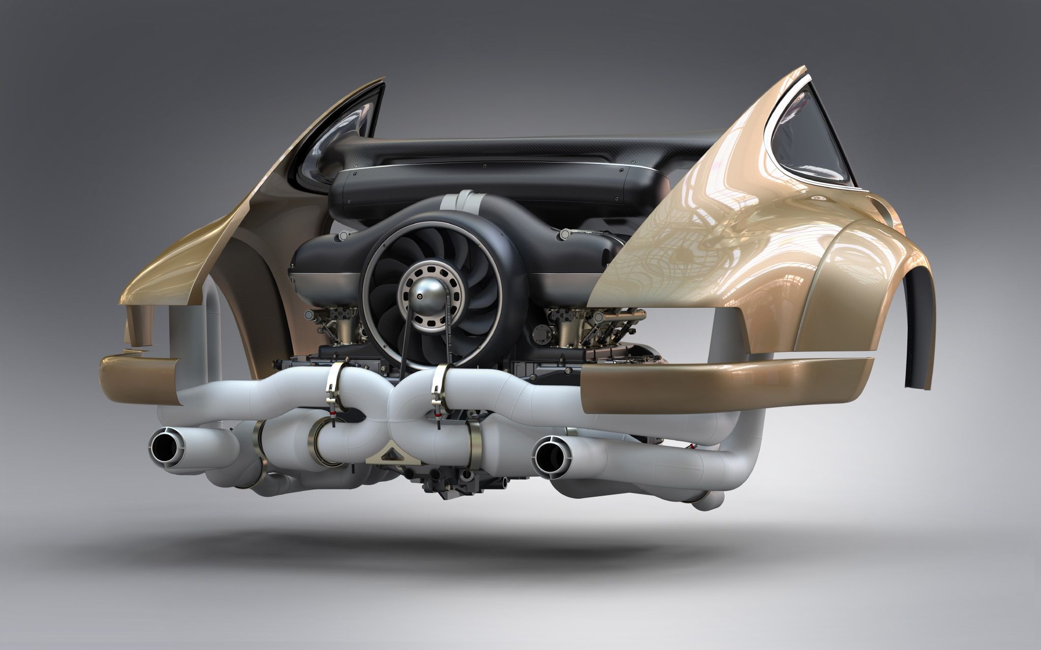 Singer Teams Up With Williams To Create 500-horsepower Porsche Engines