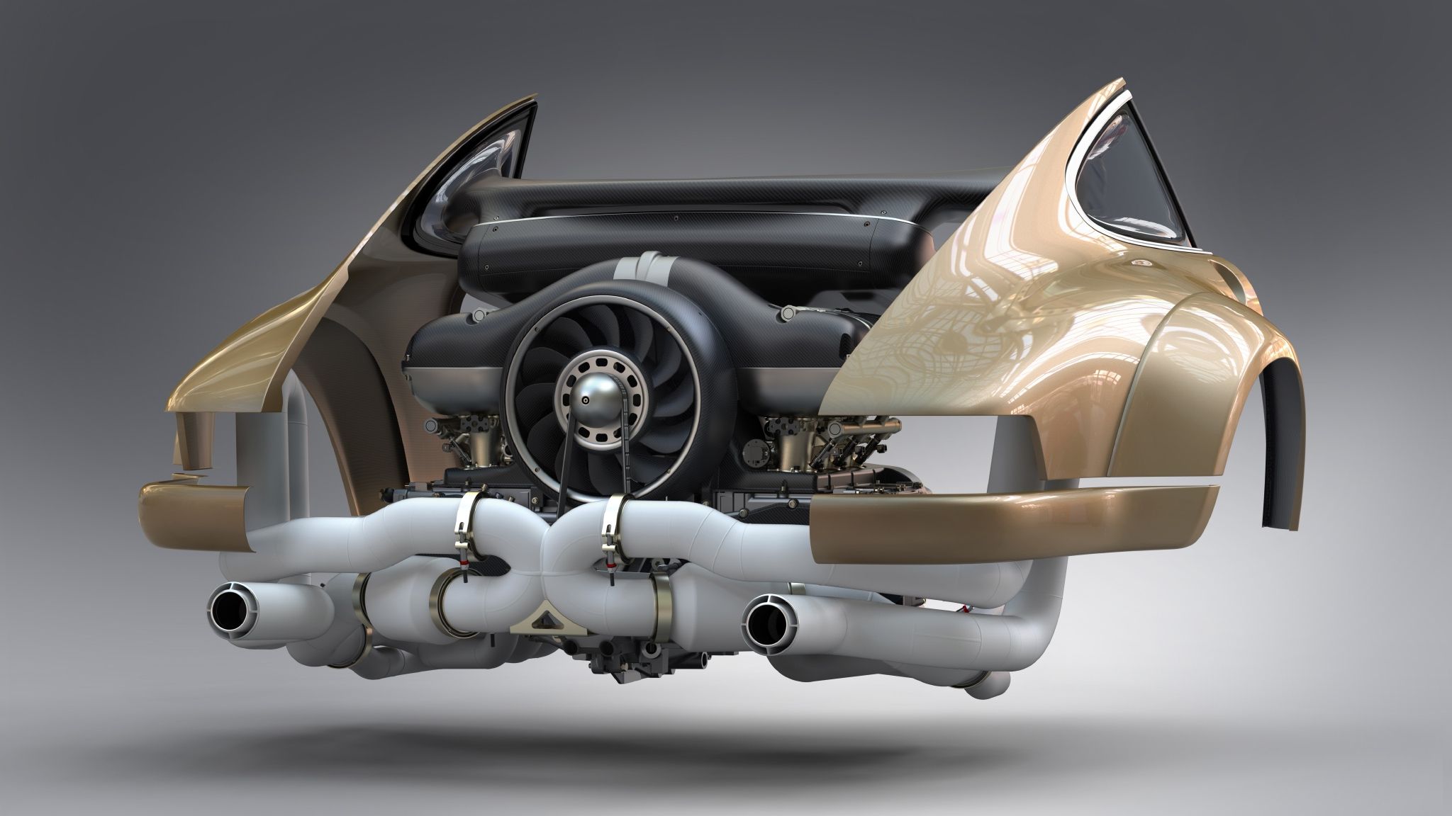 Singer Teams Up With Williams To Create 500-horsepower Porsche Engines