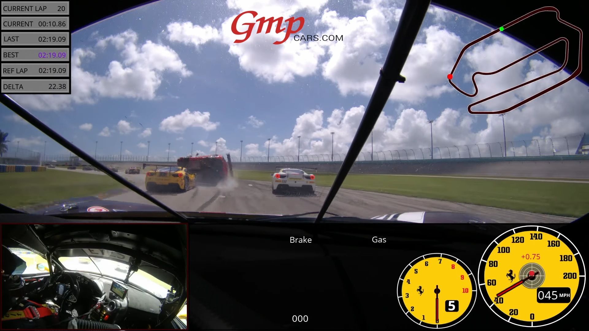 In-Car Footage of Ferrari 488 Challenge Crash Hits Us Right in the Feels