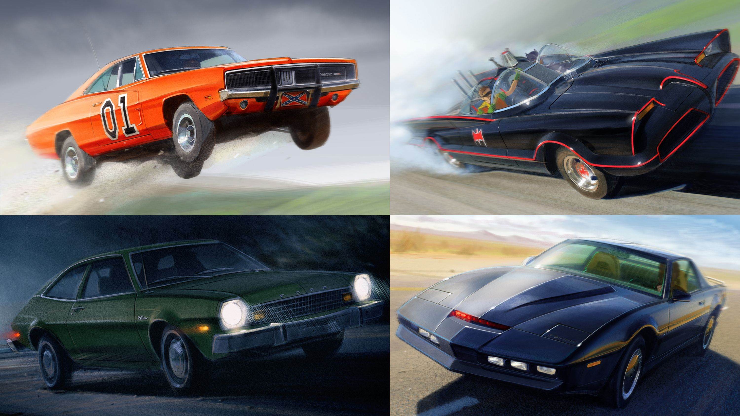 Budget Direct Renders 10 Cult Classic TV Show Cars