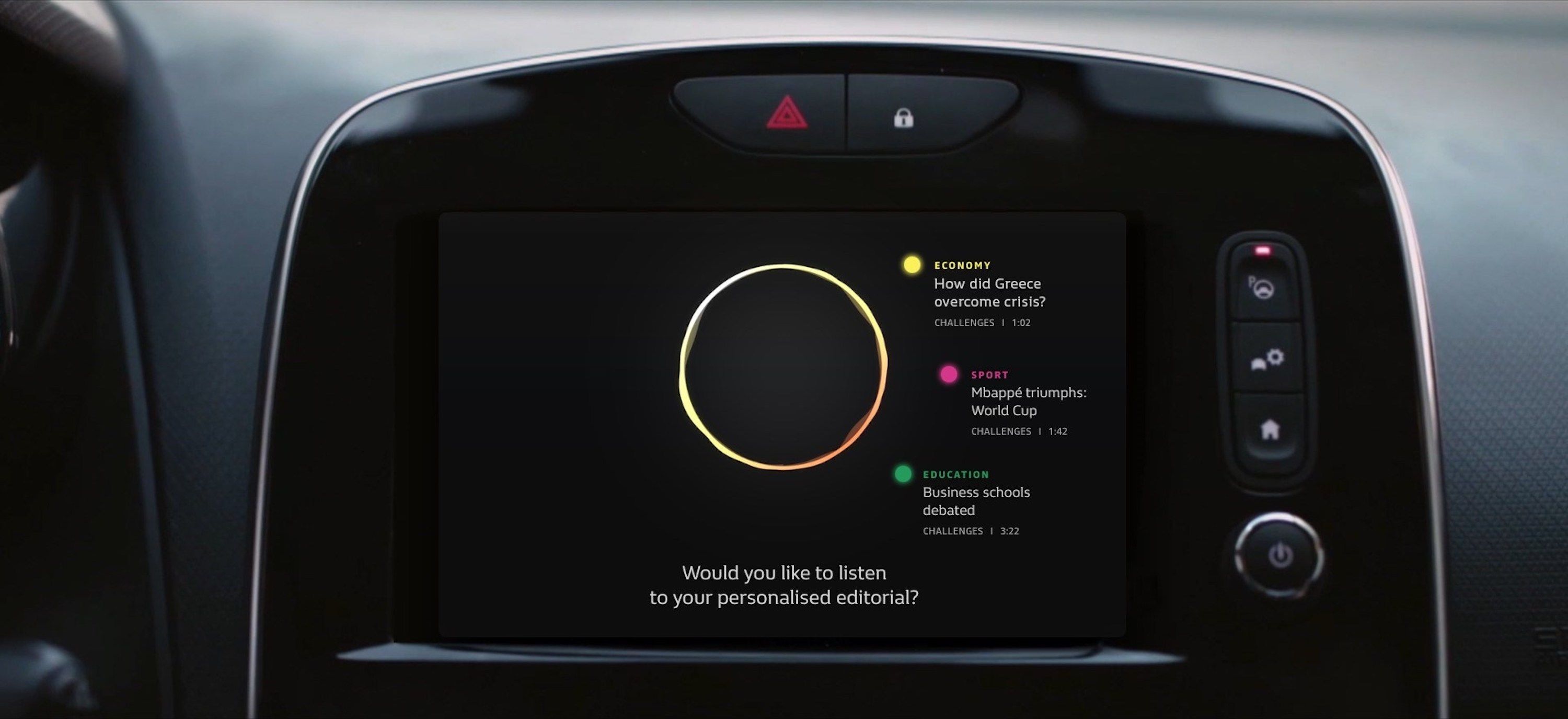 Renault Shows Off Futuristic AEX Infotainment in Paris