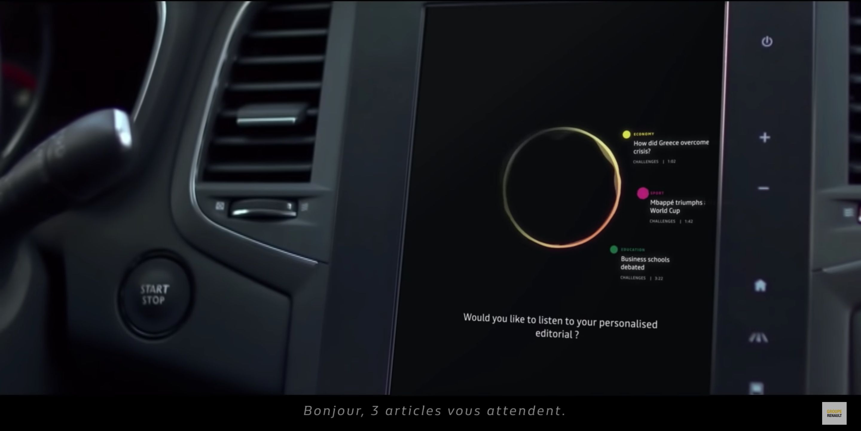 Renault Shows Off Futuristic AEX Infotainment in Paris