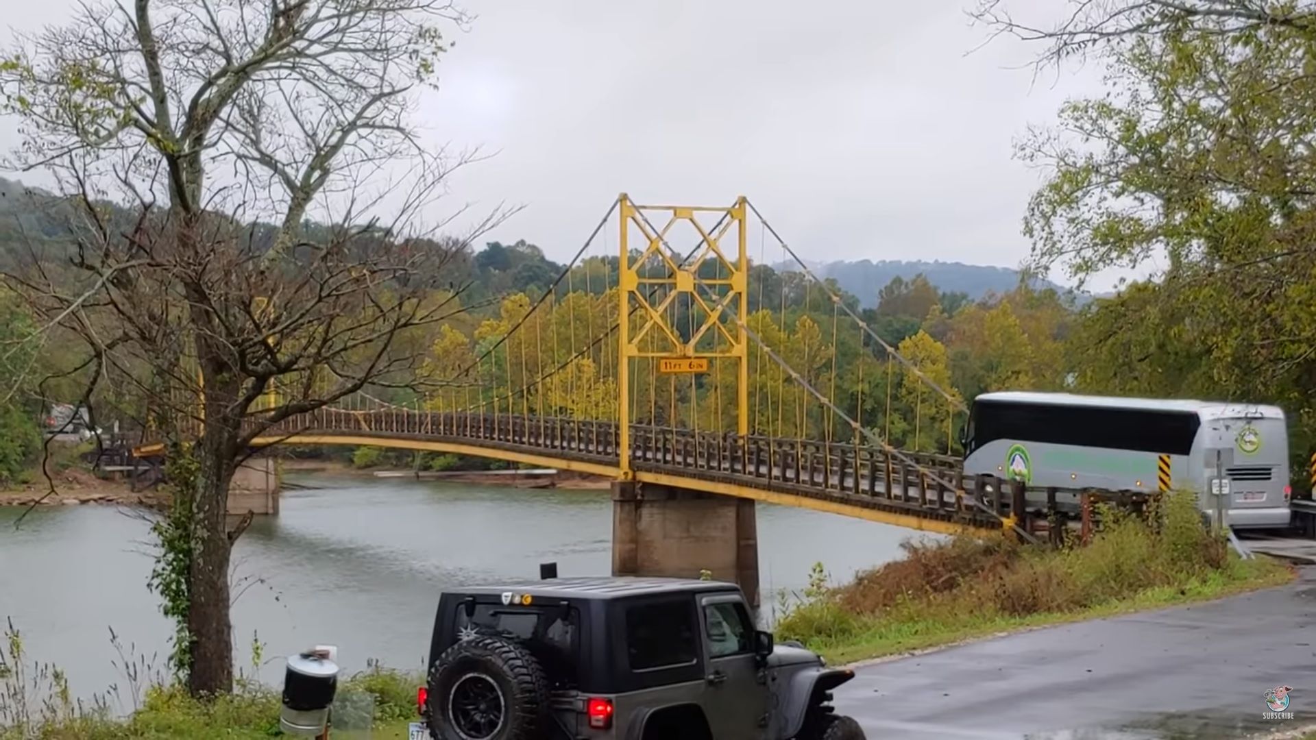 Watch an Unbelievably Lucky Bus Cross a Bridge it was Never Meant to Cross