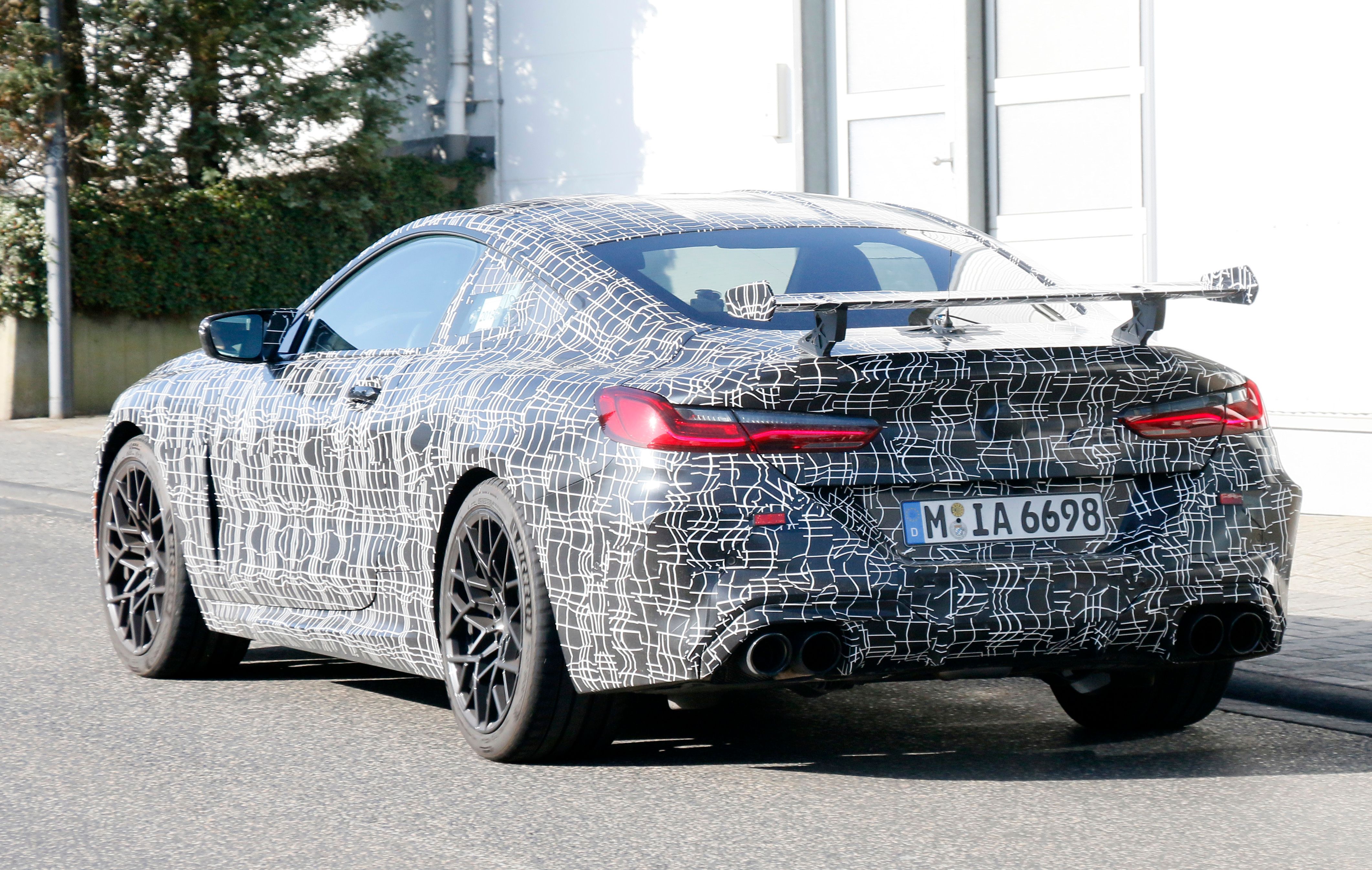BMW M8 Caught Testing With Rear Wing
