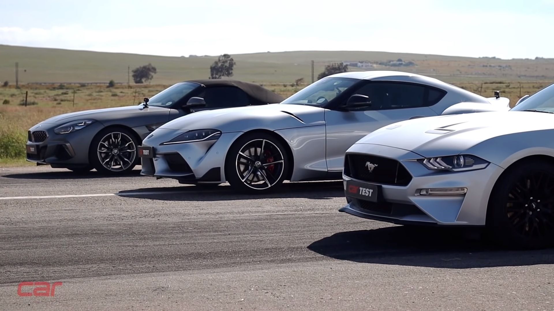 Ford Mustang GT vs. Toyota Supra vs. BMW Z4 - Who Wins?