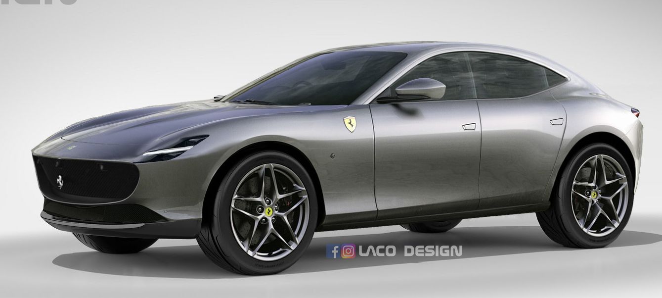 New Rendering Shows What the Ferrari Purosangue Would Look Like With ...