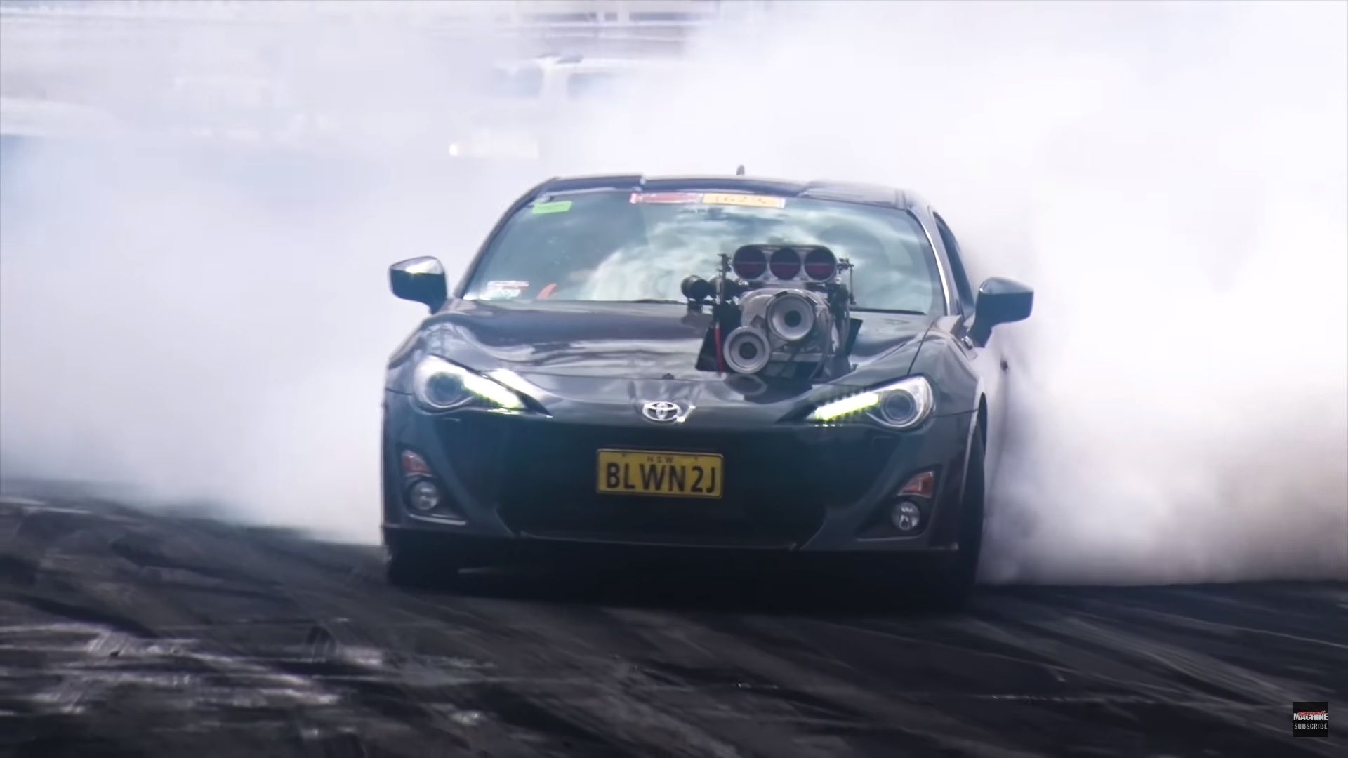 This Supercharged 2JZ-Swapped Toyota 86 Is Your Personal Burnout Jesus