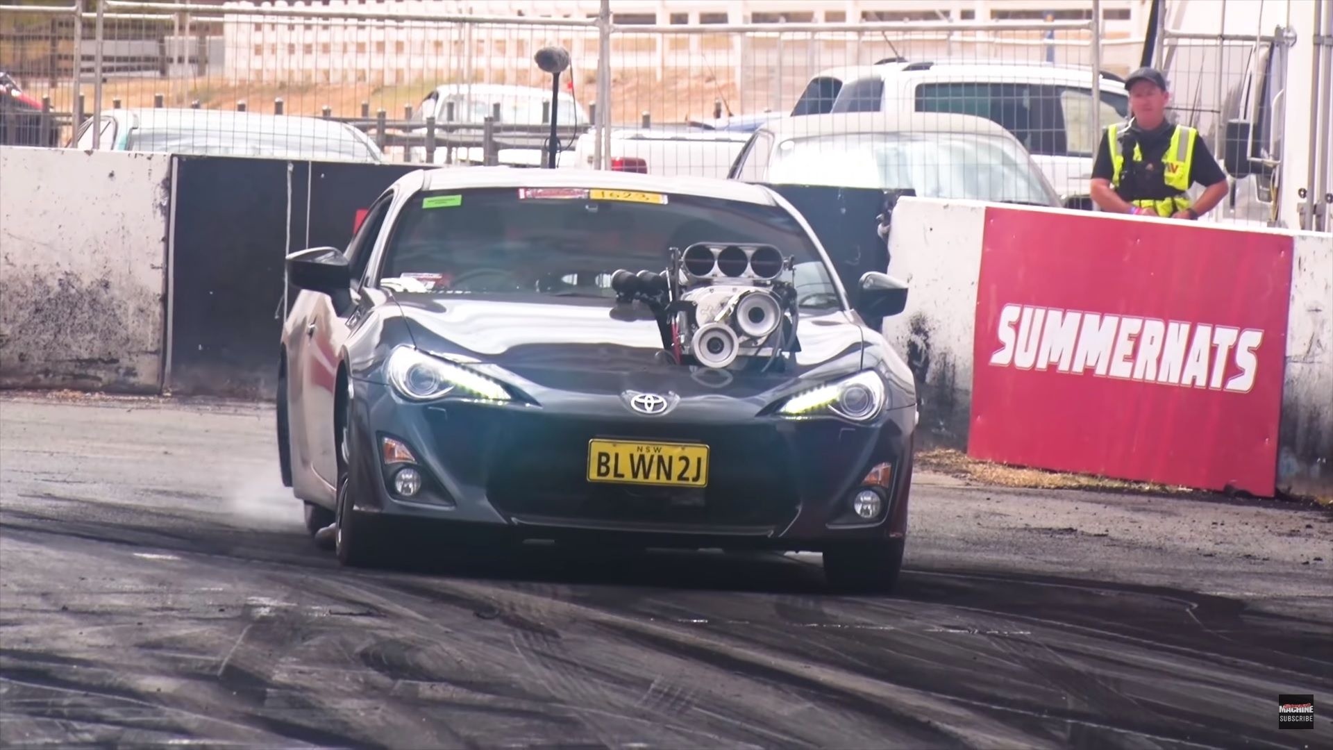 This Supercharged 2JZ-Swapped Toyota 86 Is Your Personal Burnout Jesus