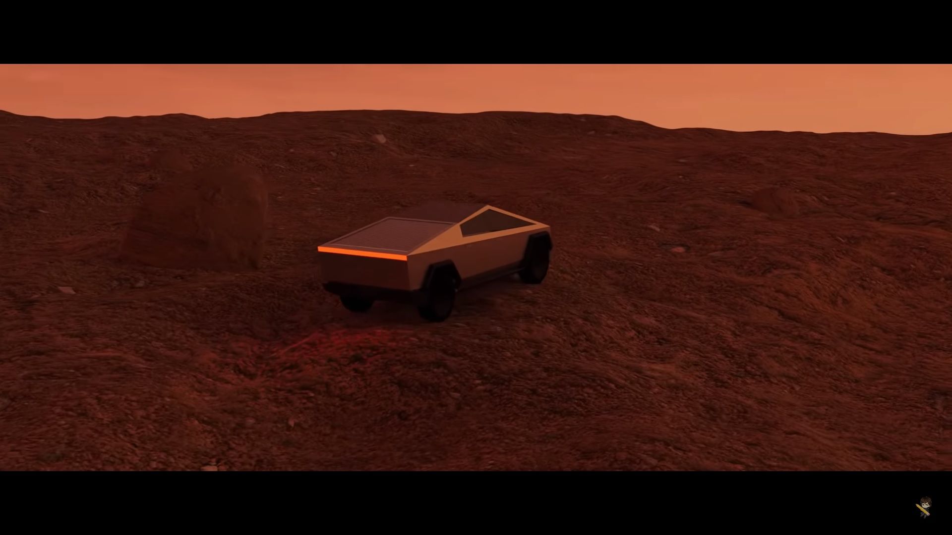 Watch the Tesla Cybertruck Cruise Around Mars in This Fan-Made Video