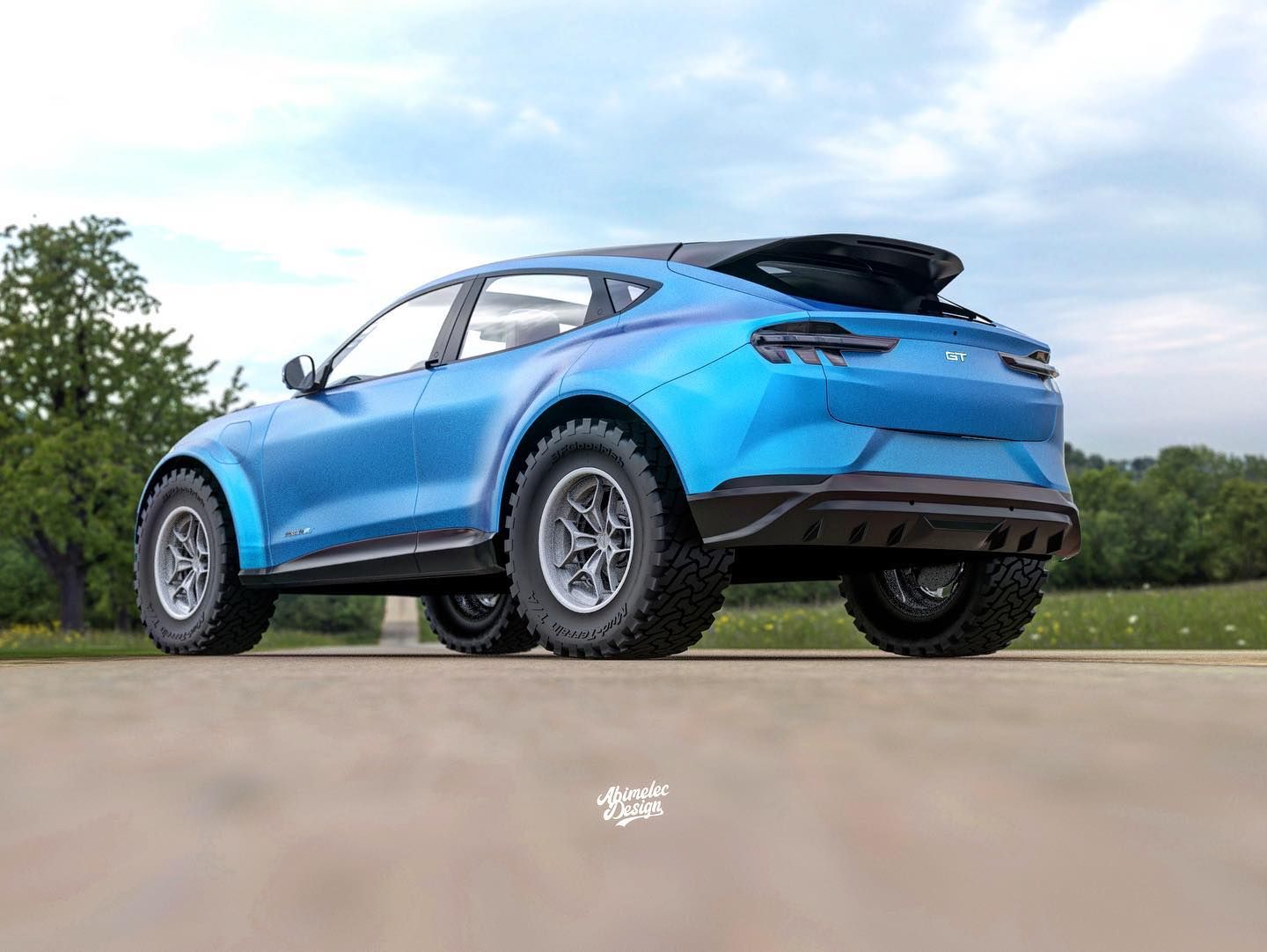 Check Out This Ford Mustang Mach-E Rendered As An Electric Rally Car