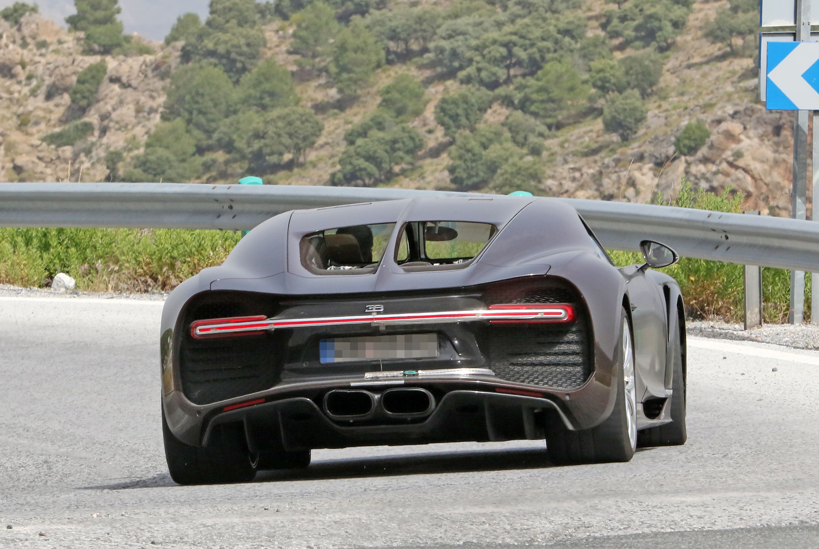 What in the World is this Strange Bugatti Chiron Test Mule Doing on the ...