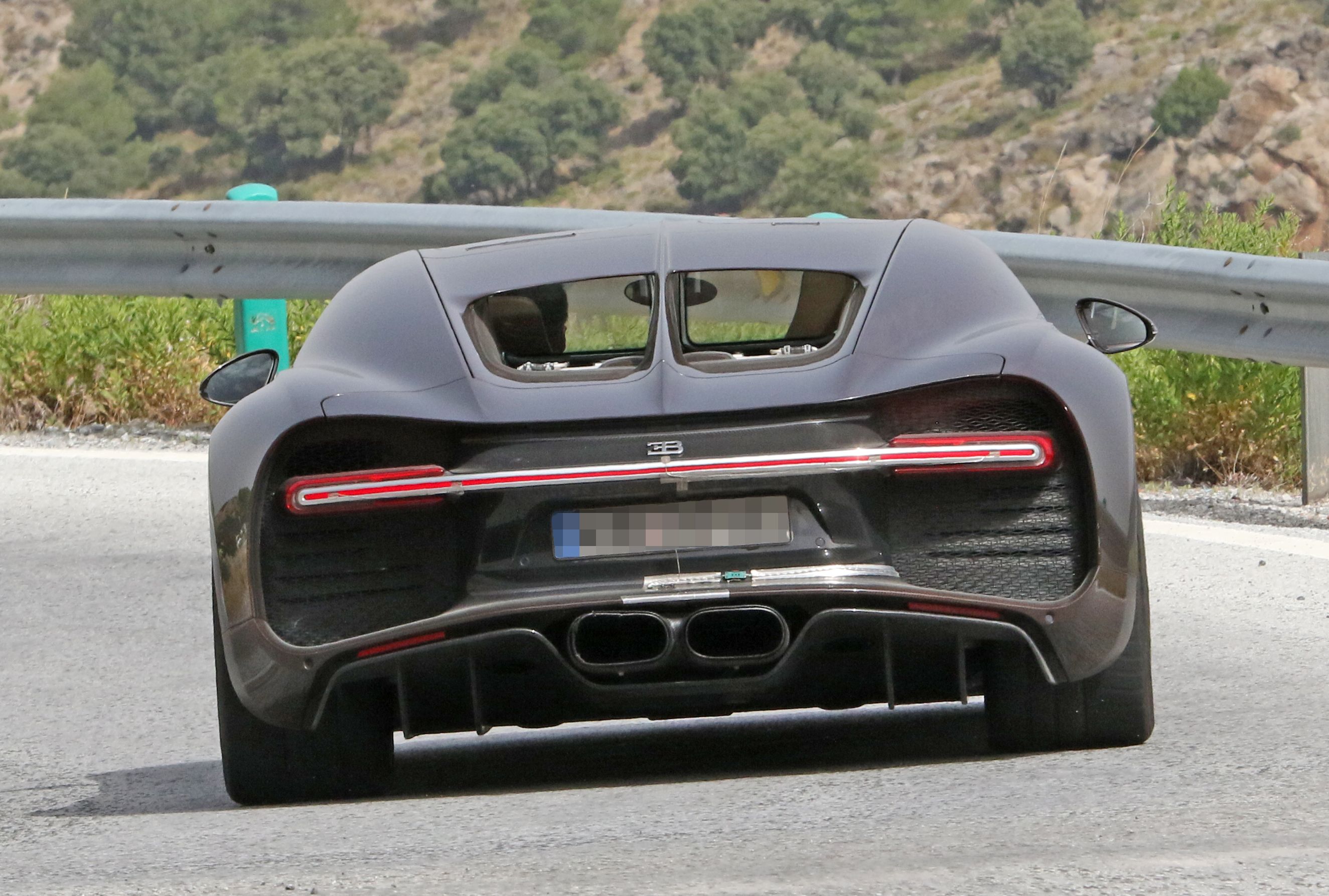 What in the World is this Strange Bugatti Chiron Test Mule Doing on the ...