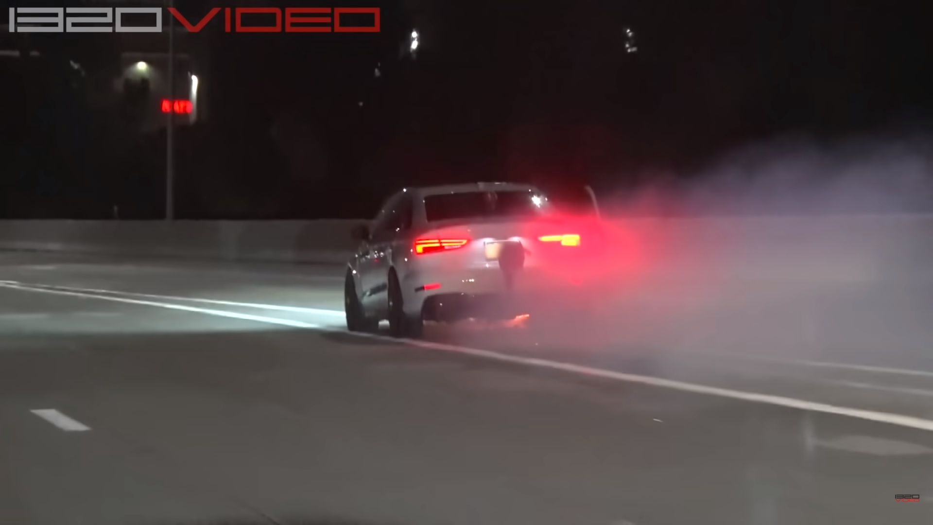 An Audi RS3 Rolling Down the Road, On Fire Is the Scariest Thing You'll ...