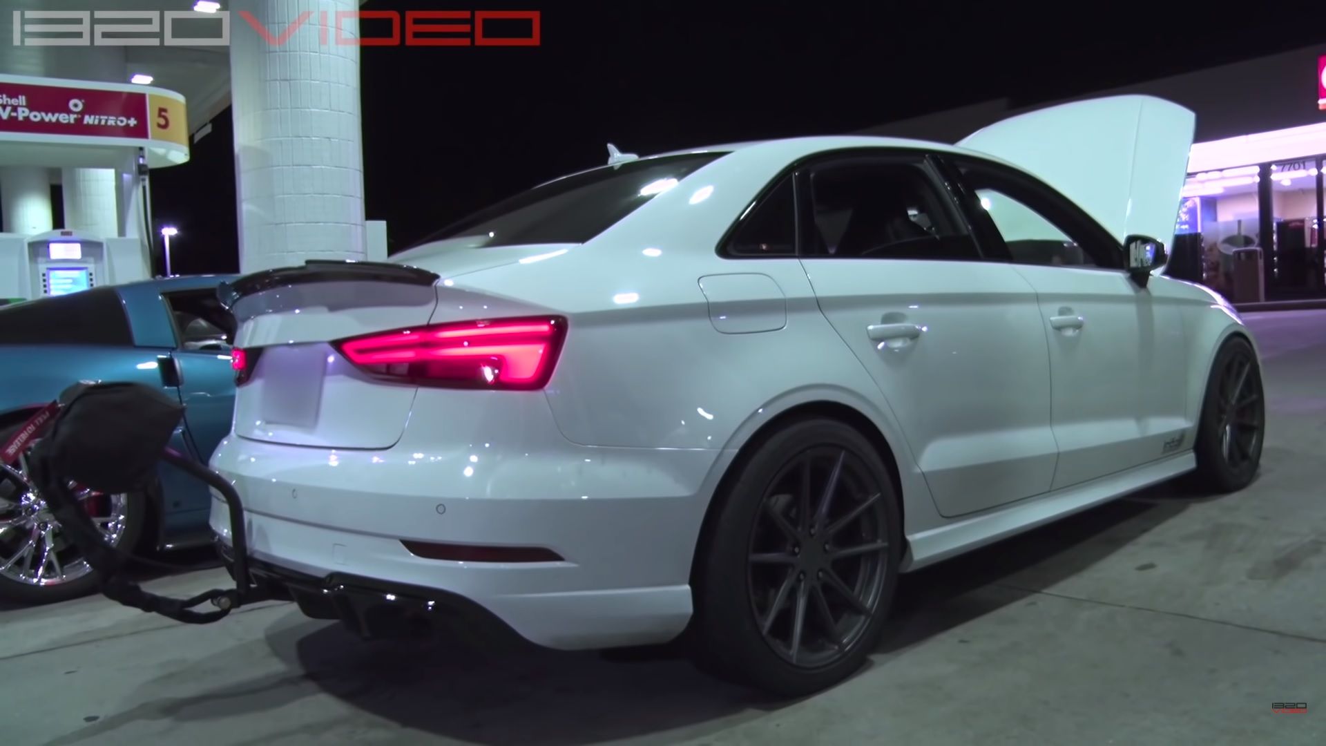 An Audi RS3 Rolling Down the Road, On Fire Is the Scariest Thing You'll ...
