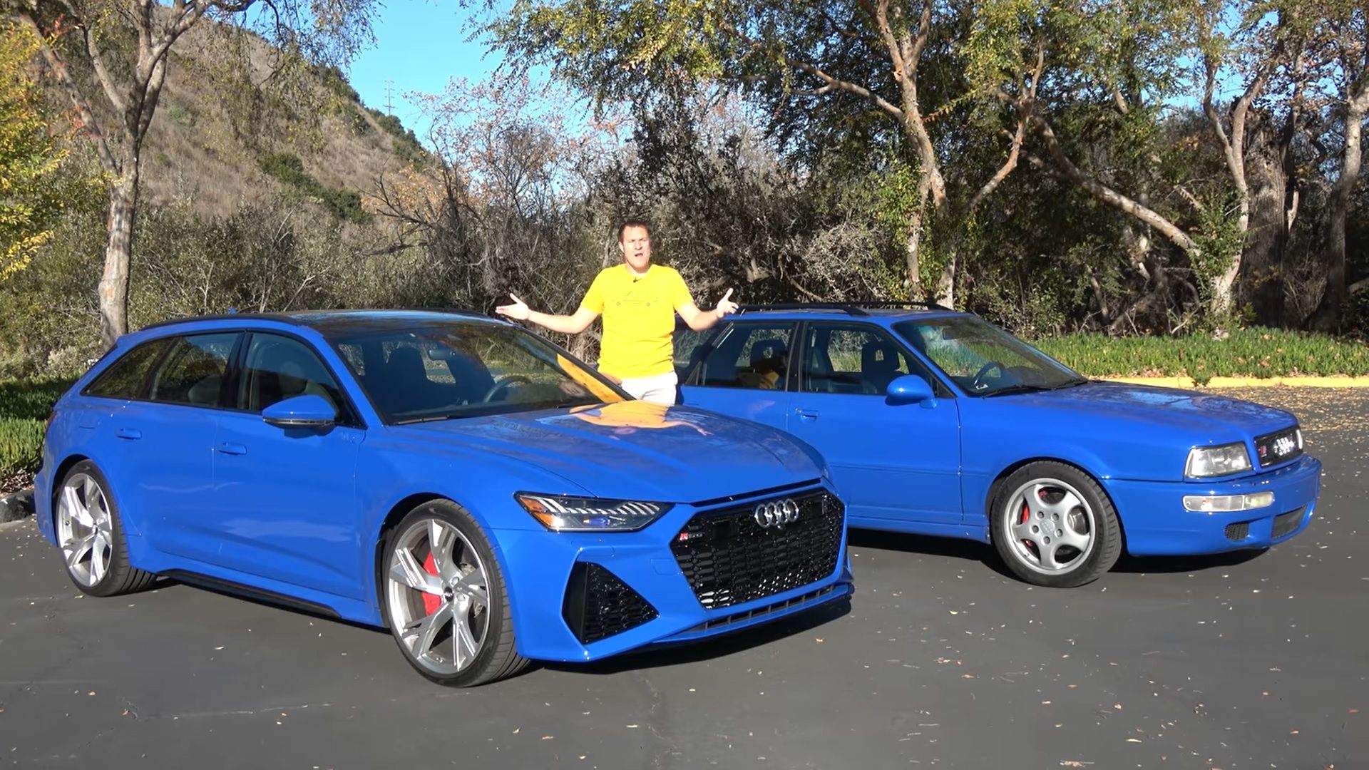 Check Out How The 2021 Audi RS6 Avant Compares to the 1994 Audi RS2