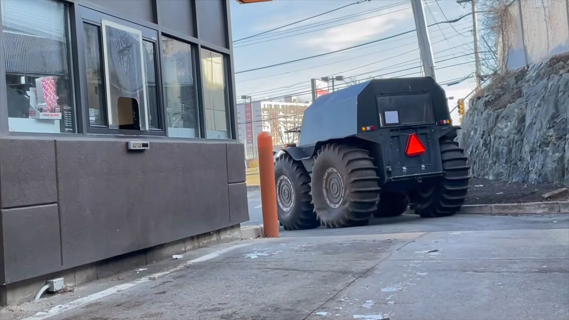 Laugh All Day With This Video of a Sherp Going Through A Drive-Thru