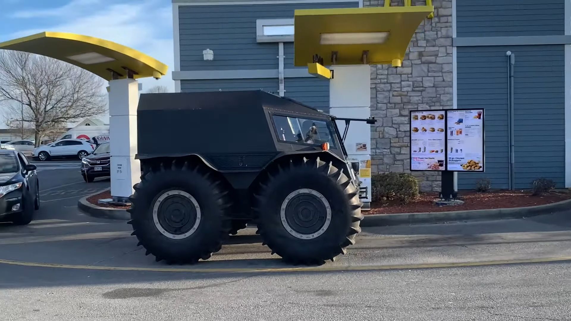 Laugh All Day With This Video of a Sherp Going Through A Drive-Thru